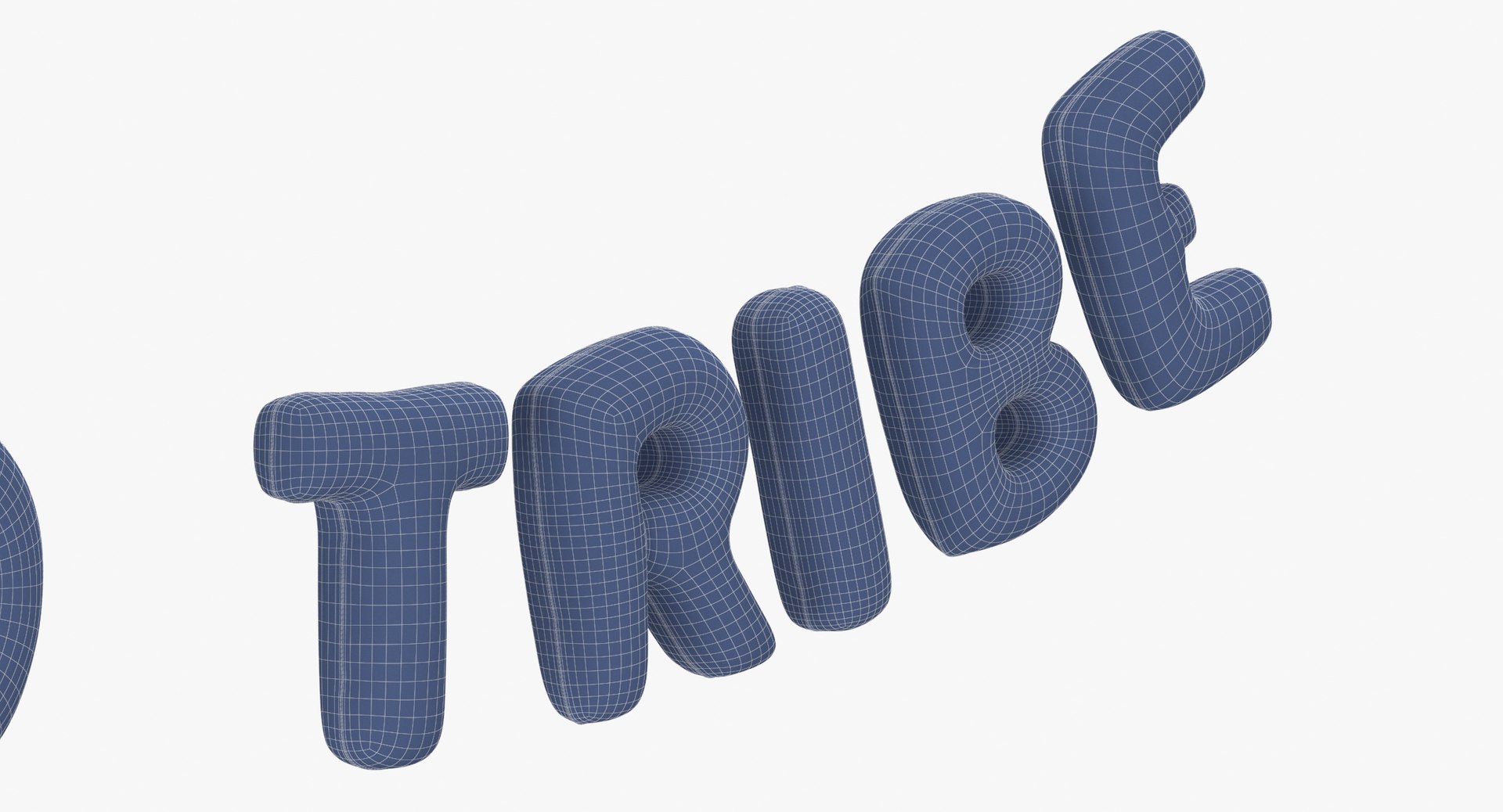 Foil Baloon Words Wild Tribe Gold 3D model - TurboSquid 1747661