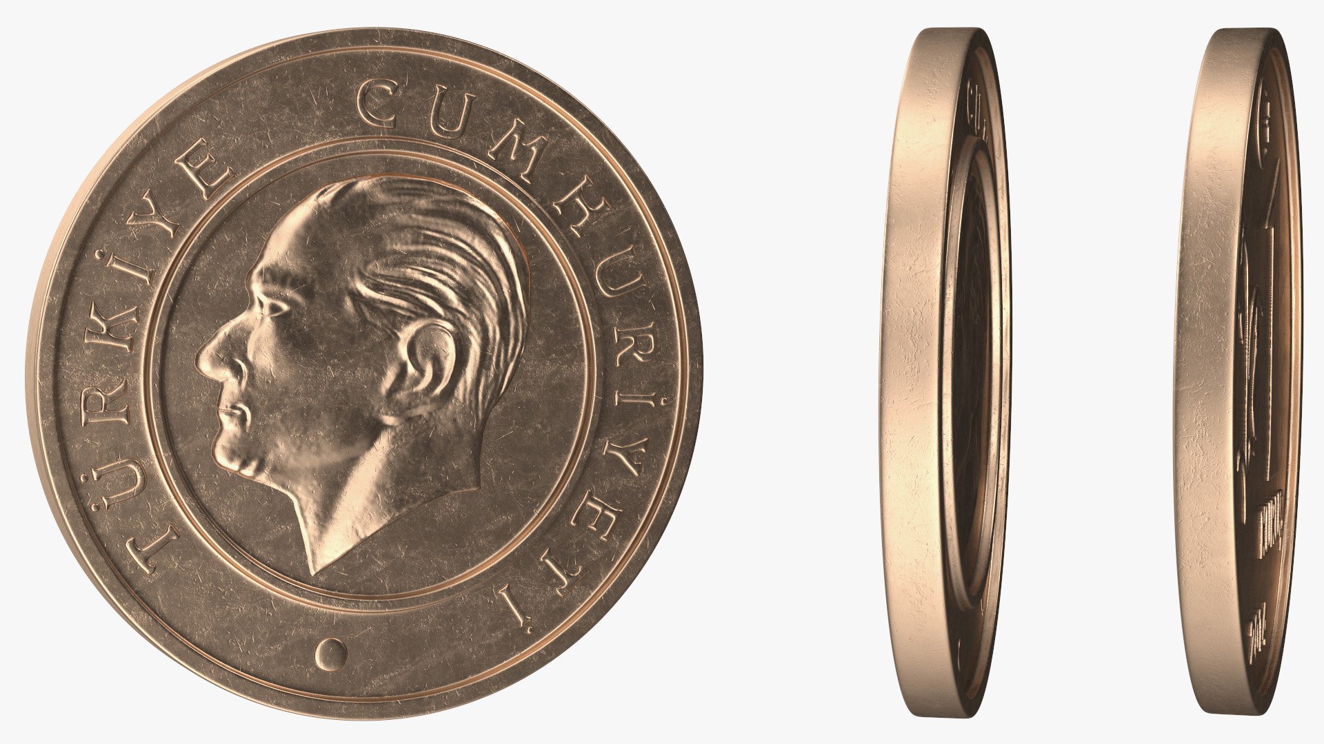 3D One Kurus Coin From Turkey - TurboSquid 1985962