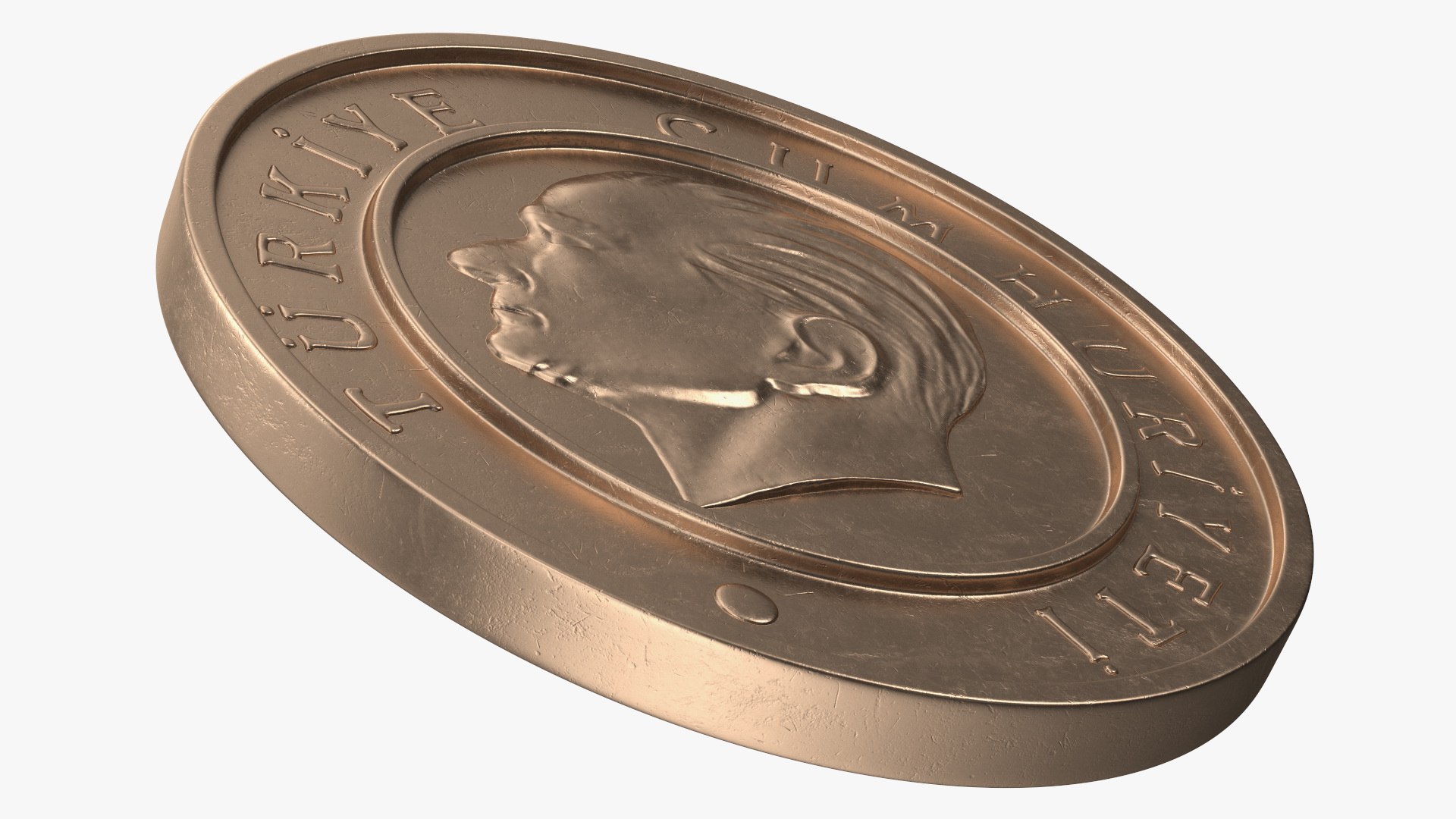 3D One Kurus Coin From Turkey - TurboSquid 1985962
