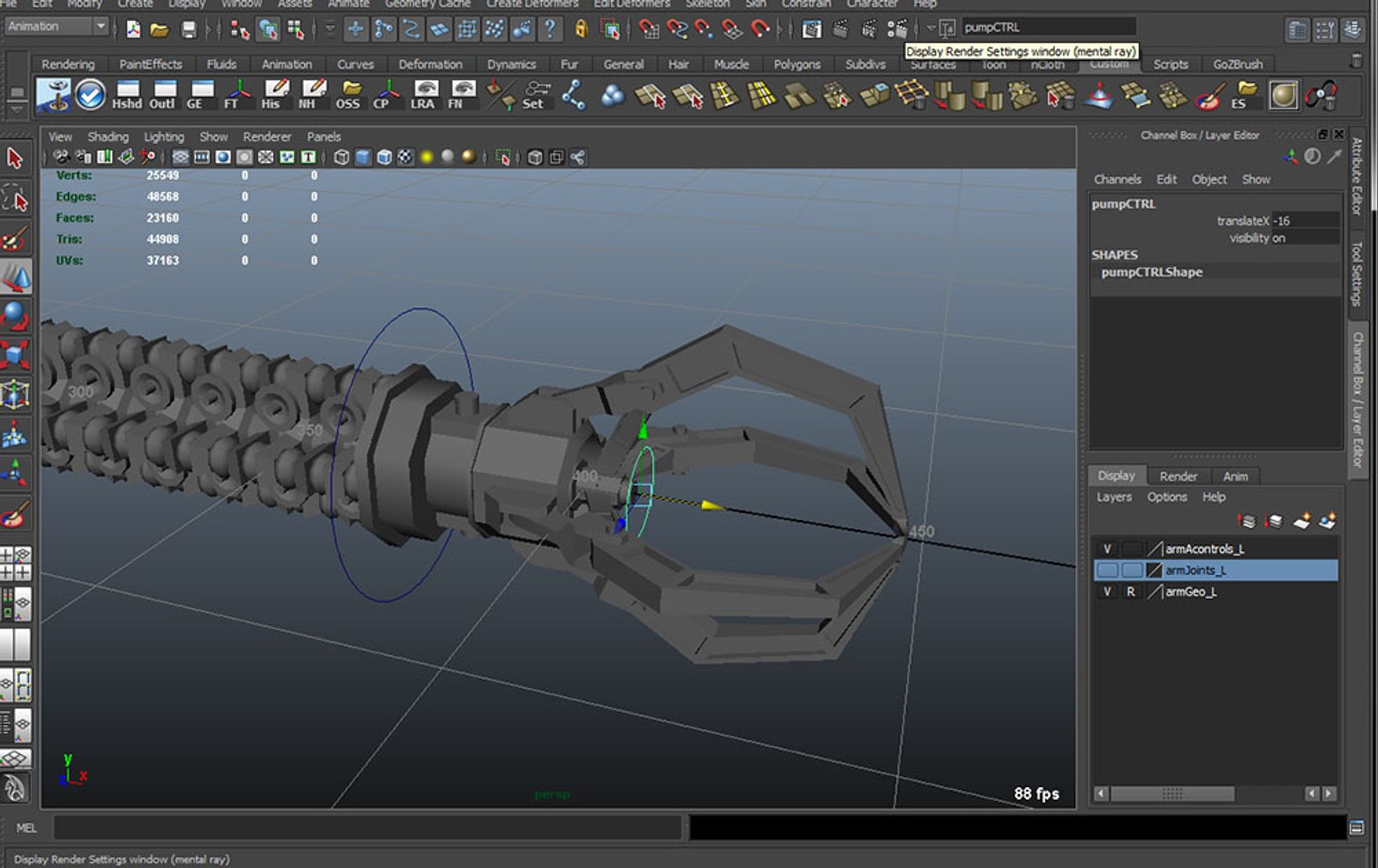 Maya Robot Arm