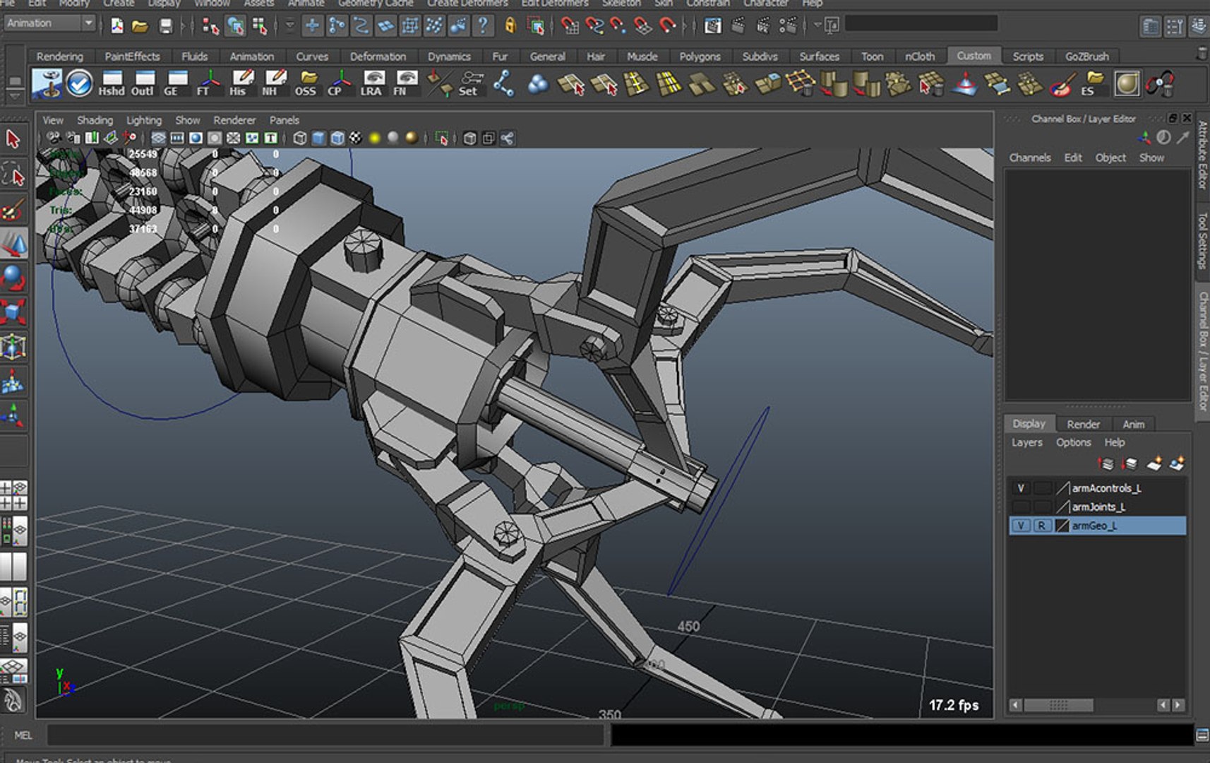 Maya Robot Arm