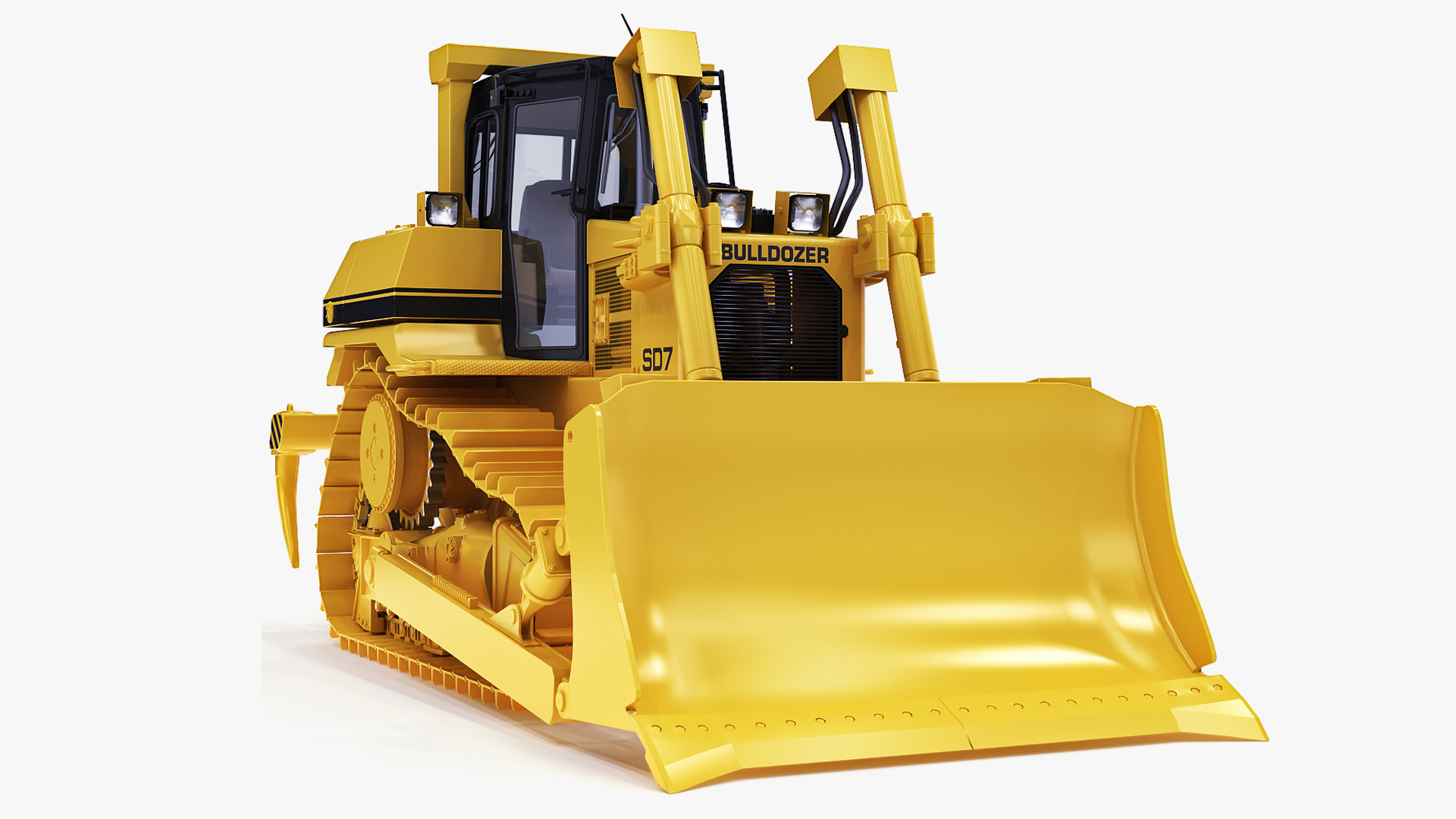 3d model of dozer bulldozer
