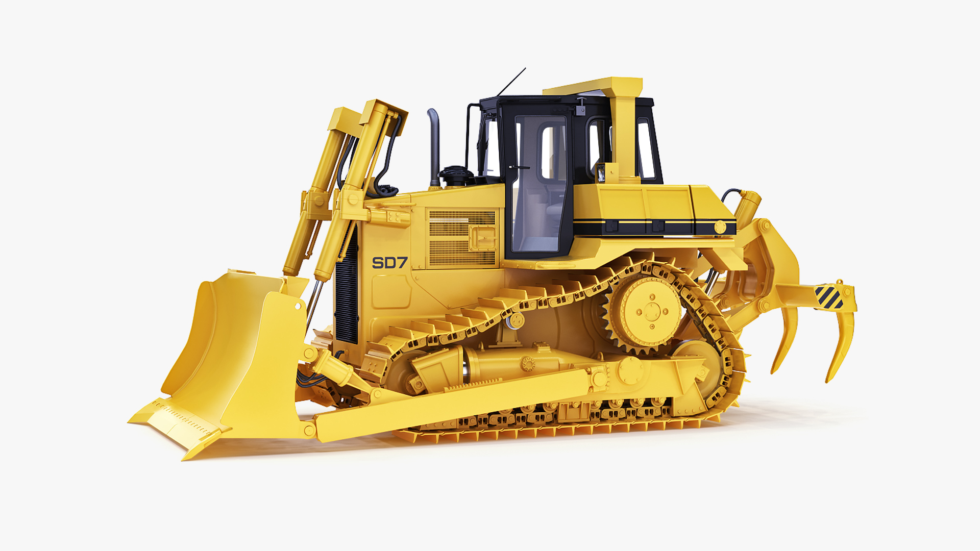 3d model of dozer bulldozer