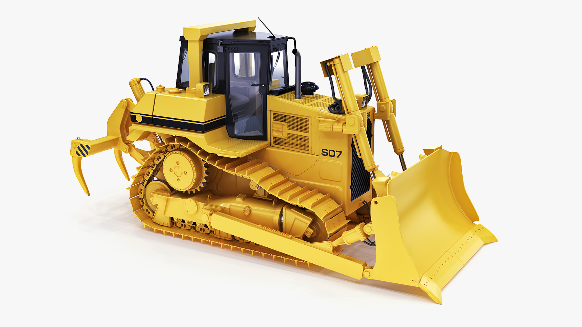 3d model of dozer bulldozer
