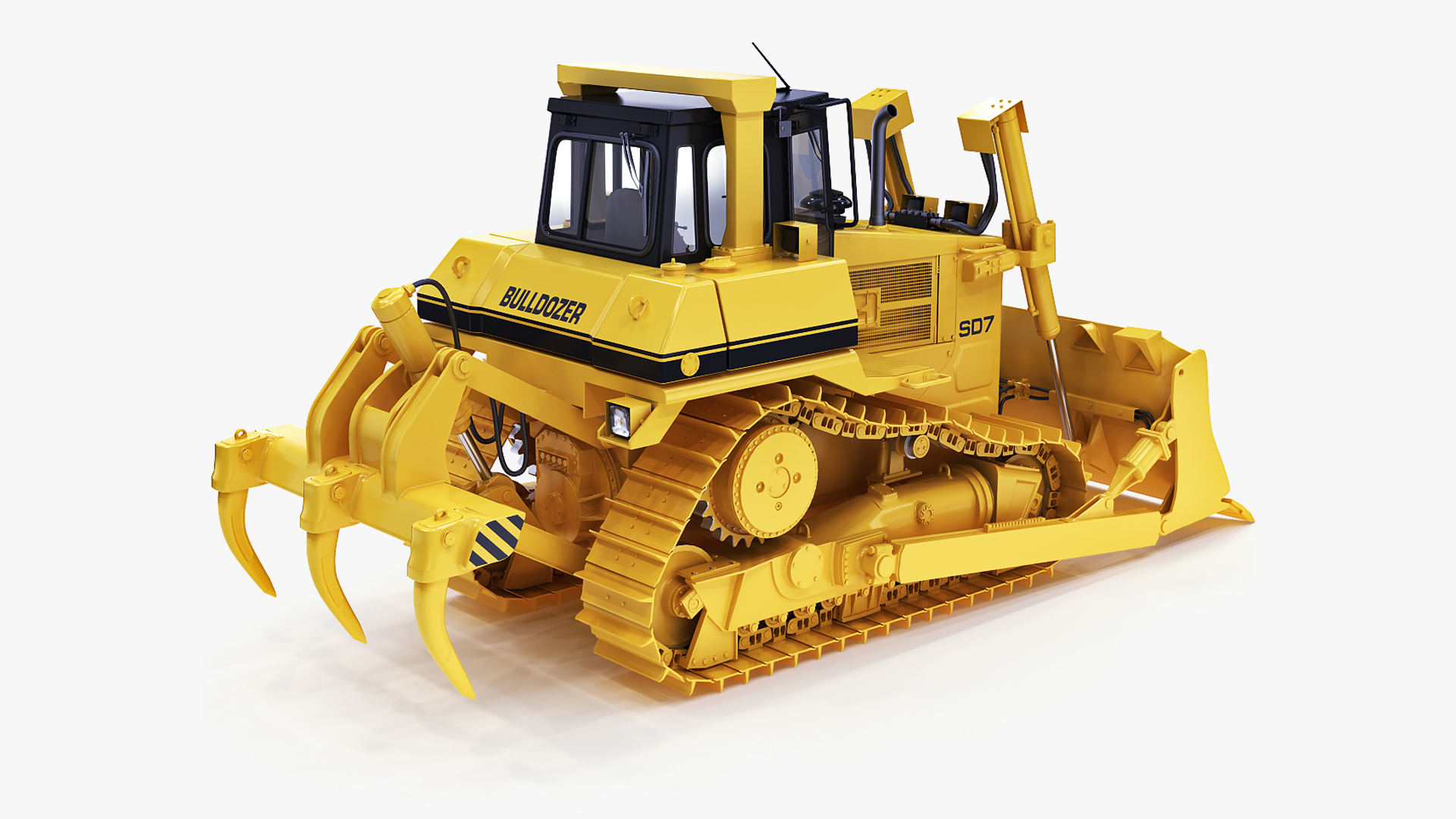 3d model of dozer bulldozer