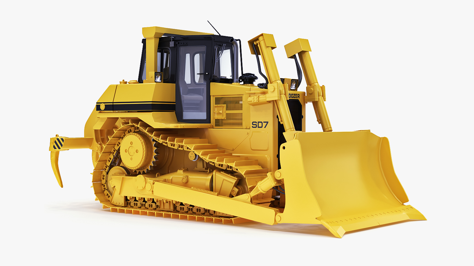 3d model of dozer bulldozer