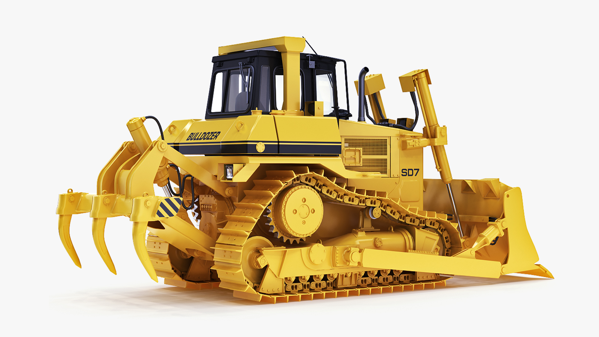 3d model of dozer bulldozer