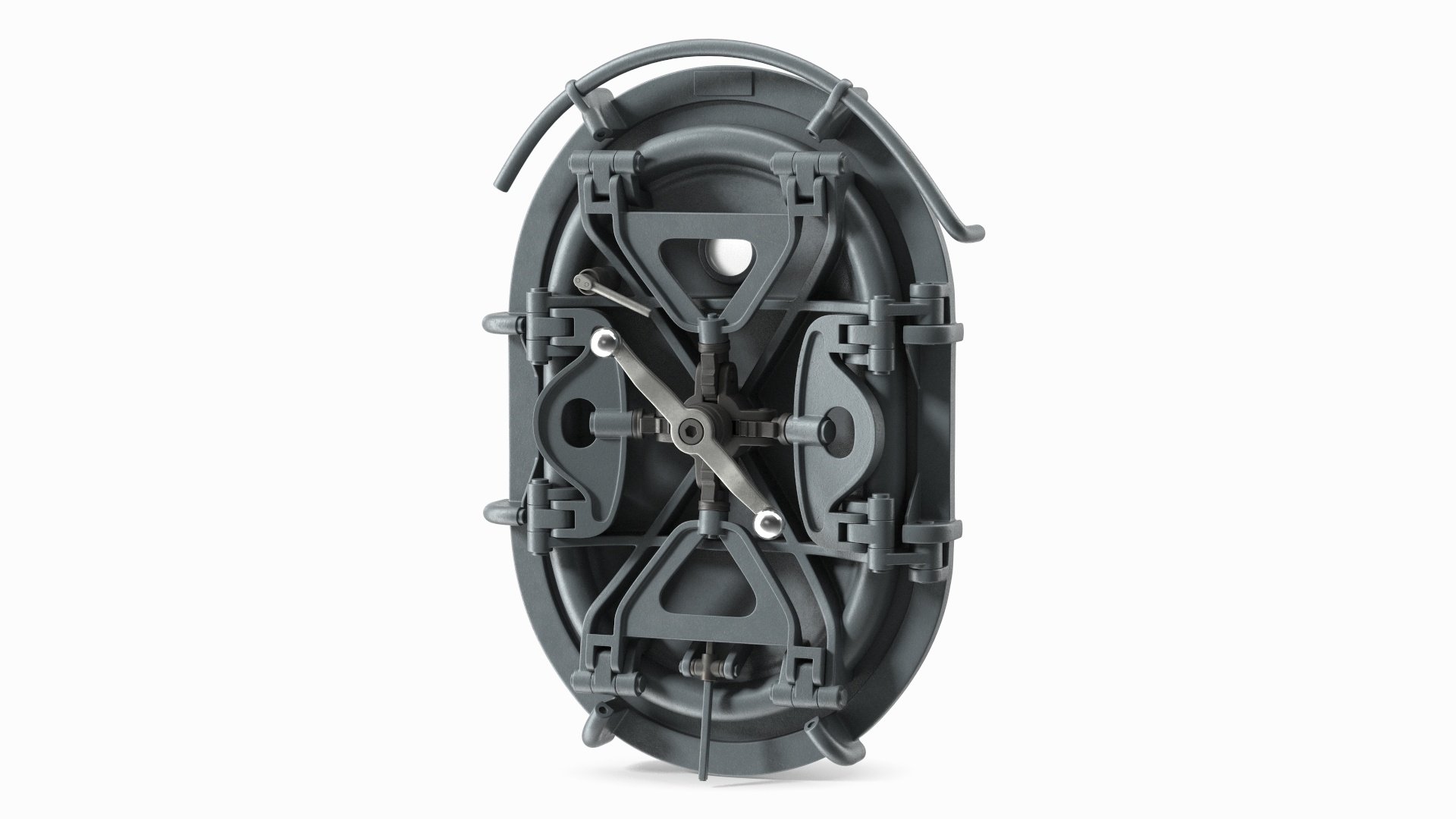 3D Oval Pressure Hatch With Viewing Port Gray - TurboSquid 2396170