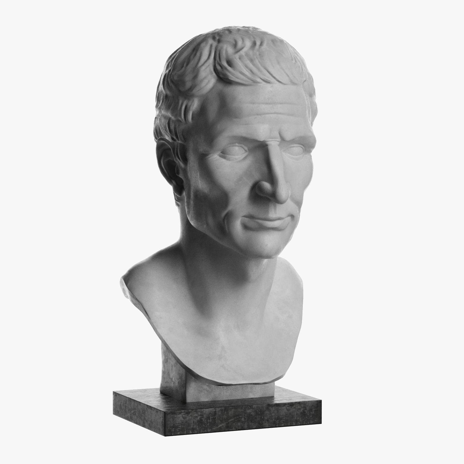 3d model of bust julius caesar