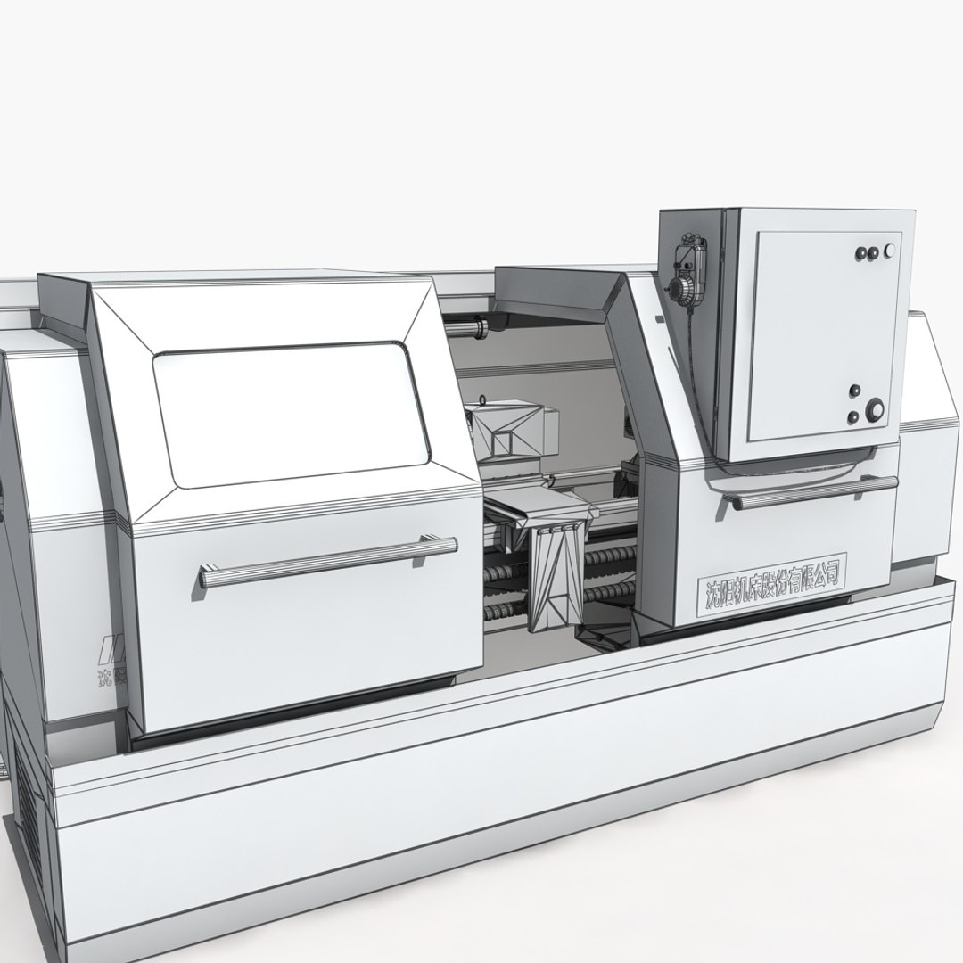 3D Cnc Machine Tool 2 Model - TurboSquid 1382476