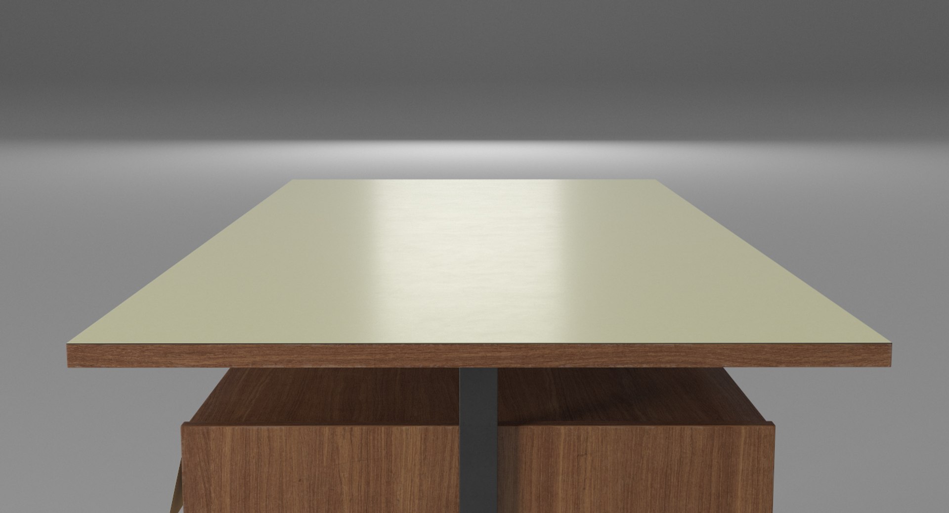 3D Mid-century Writing Desk Formica - TurboSquid 1174181