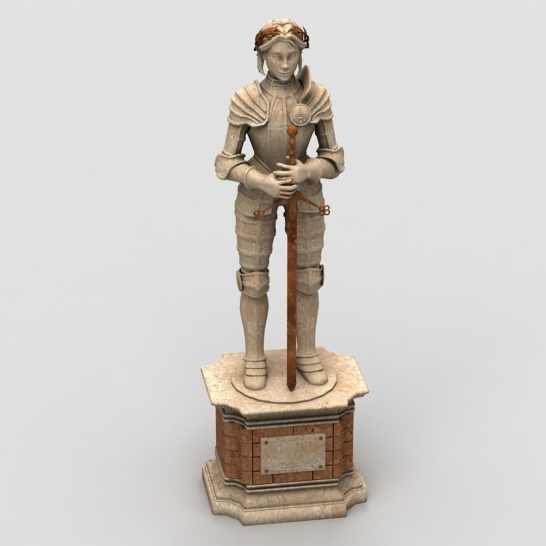 medieval statue 3d max