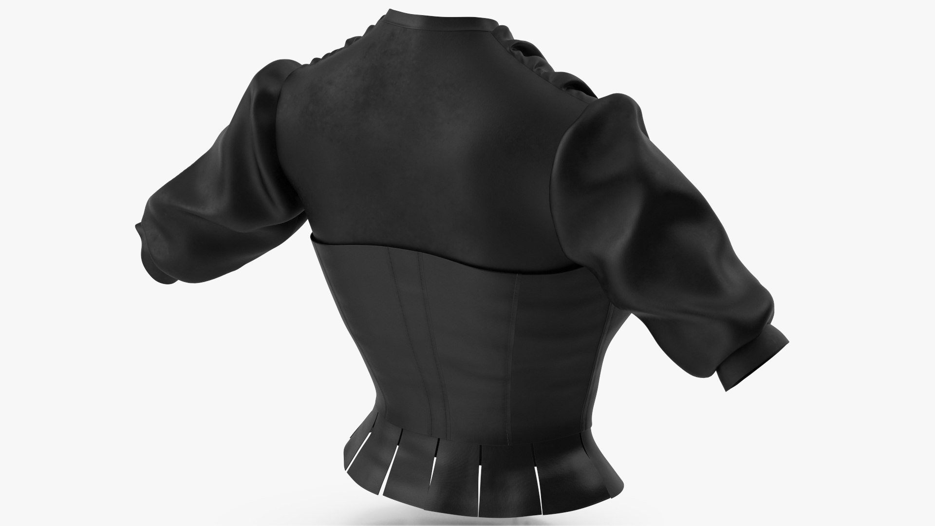 3D Blouse with Corset 4 model - TurboSquid 2124495