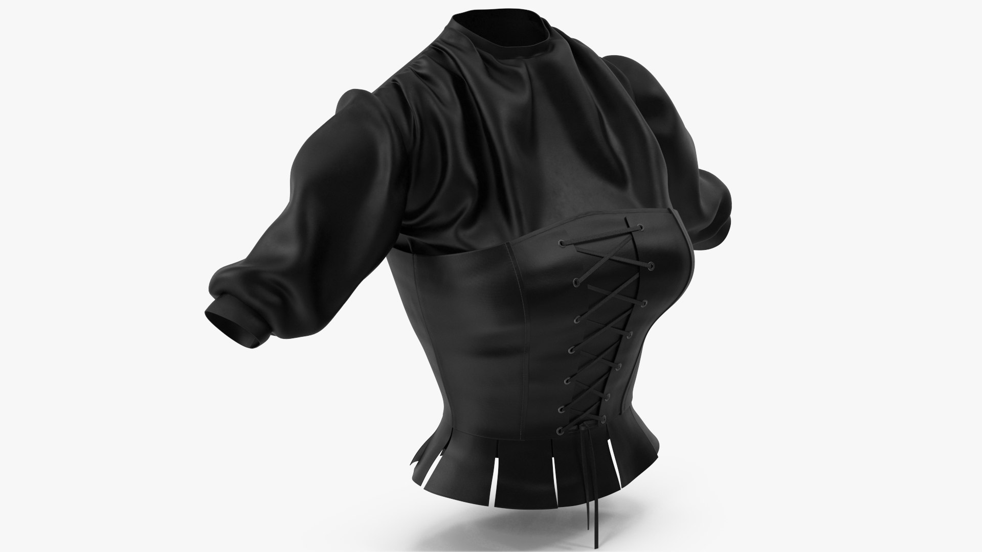 3D Blouse with Corset 4 model - TurboSquid 2124495