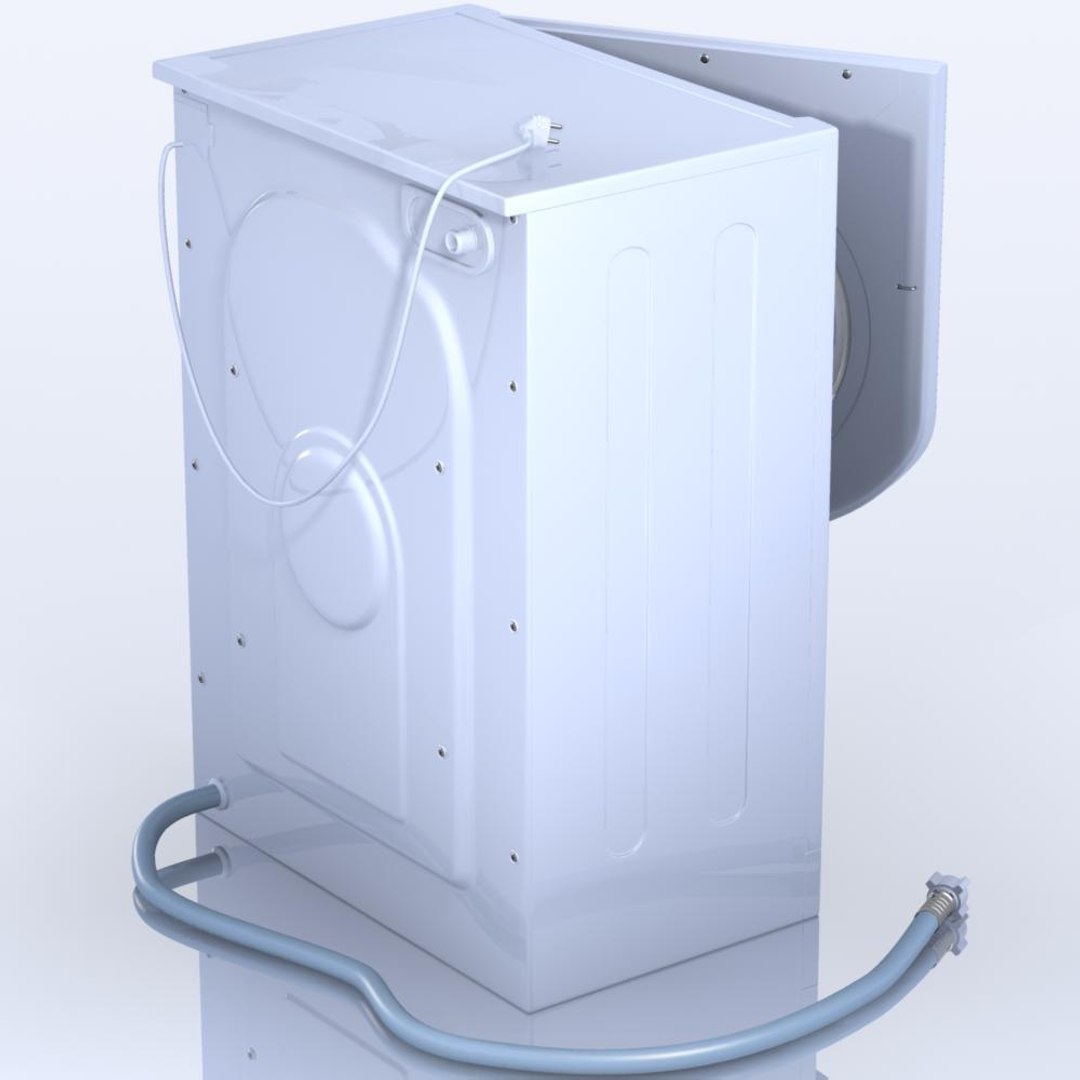 3d Model Of Washing Machine Ariston Aqualtis