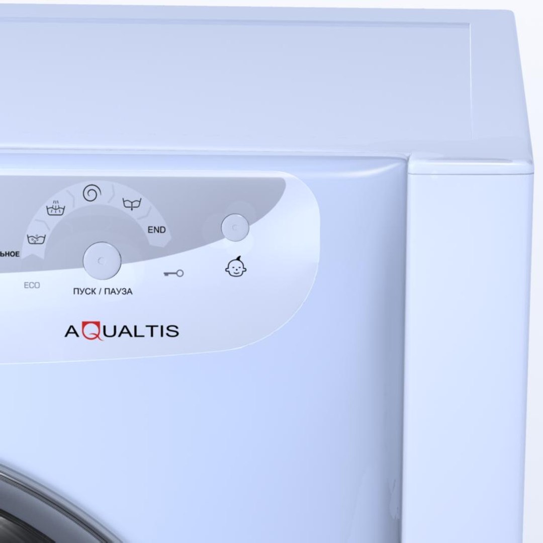 3d Model Of Washing Machine Ariston Aqualtis