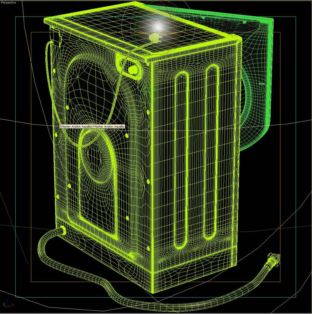 3d Model Of Washing Machine Ariston Aqualtis