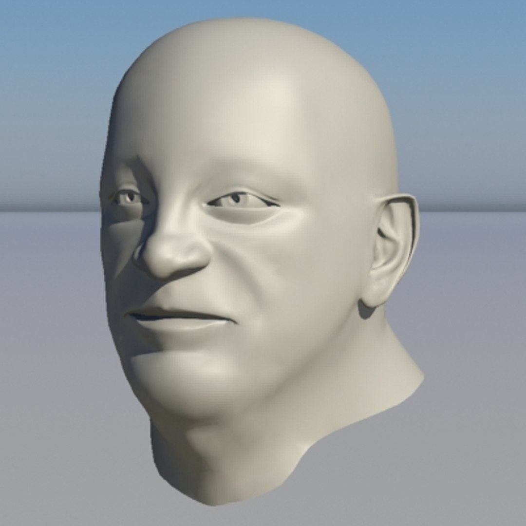 3ds Human Head Character