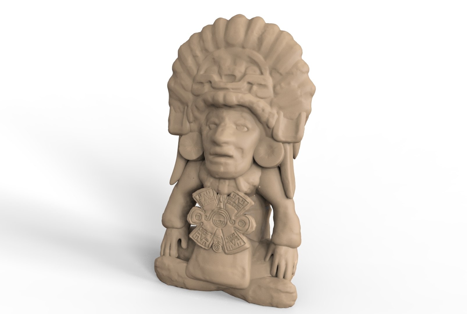 Aztec Sculpture 3D - TurboSquid 1582190