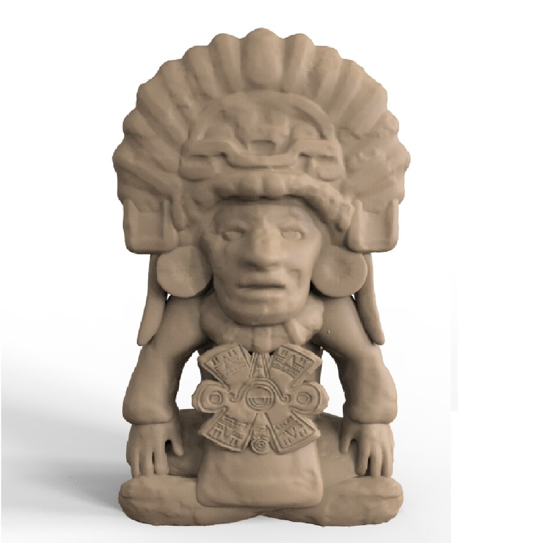 Aztec Sculpture 3D - TurboSquid 1582190
