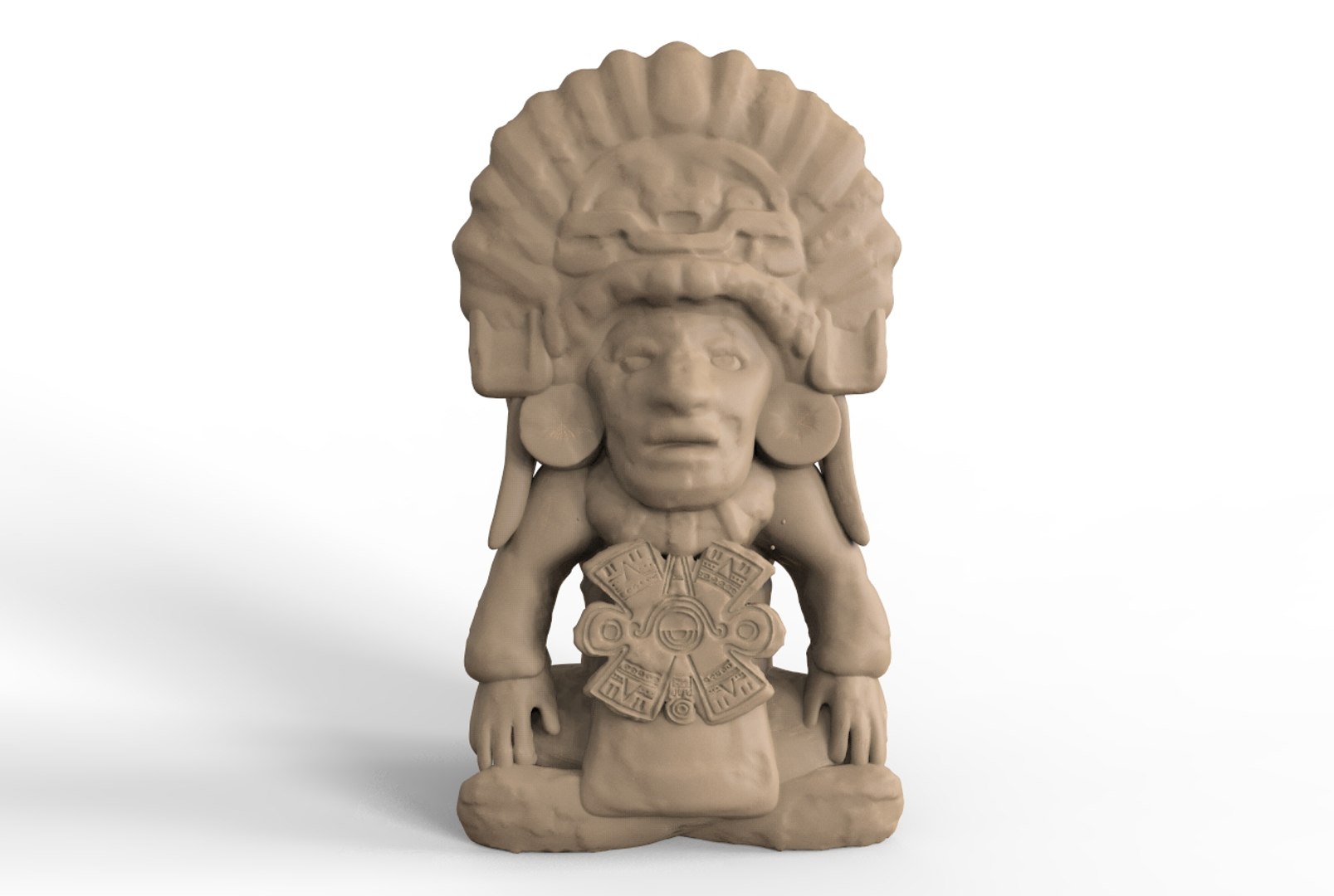 Aztec Sculpture 3D - TurboSquid 1582190