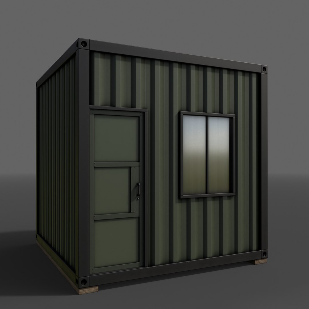 3D PBR Container House AA V1 Model - TurboSquid 2044624