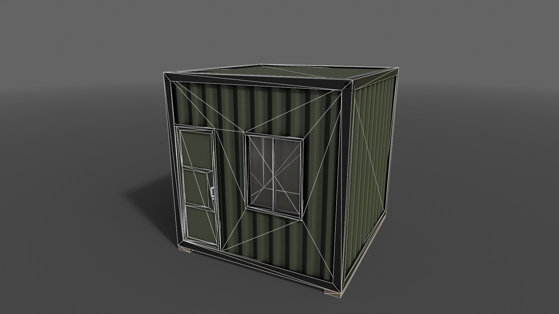 3D PBR Container House AA V1 Model - TurboSquid 2044624