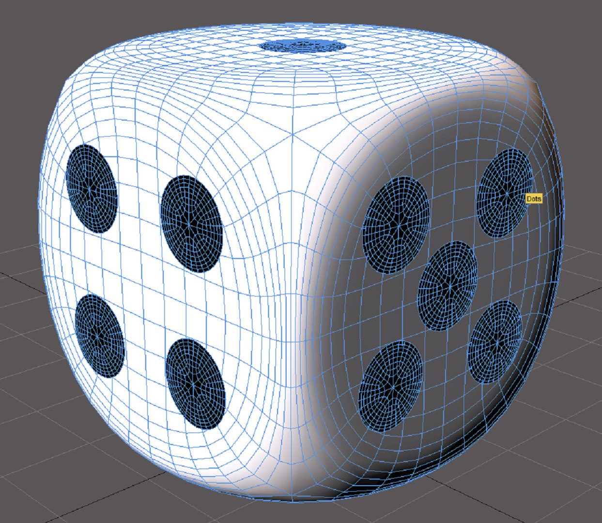 3d Model Of Dice 6 Sided