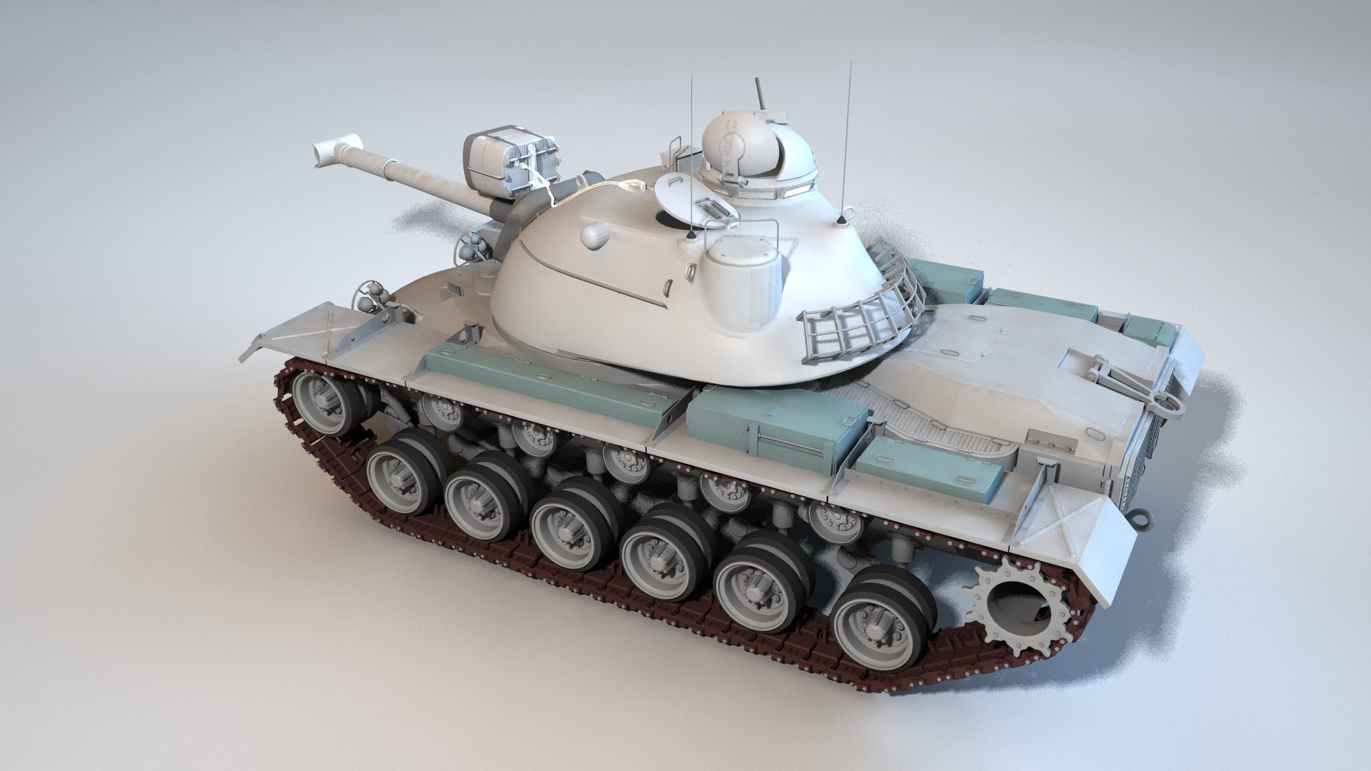 3D Model M48A3 German Version - TurboSquid 1789572