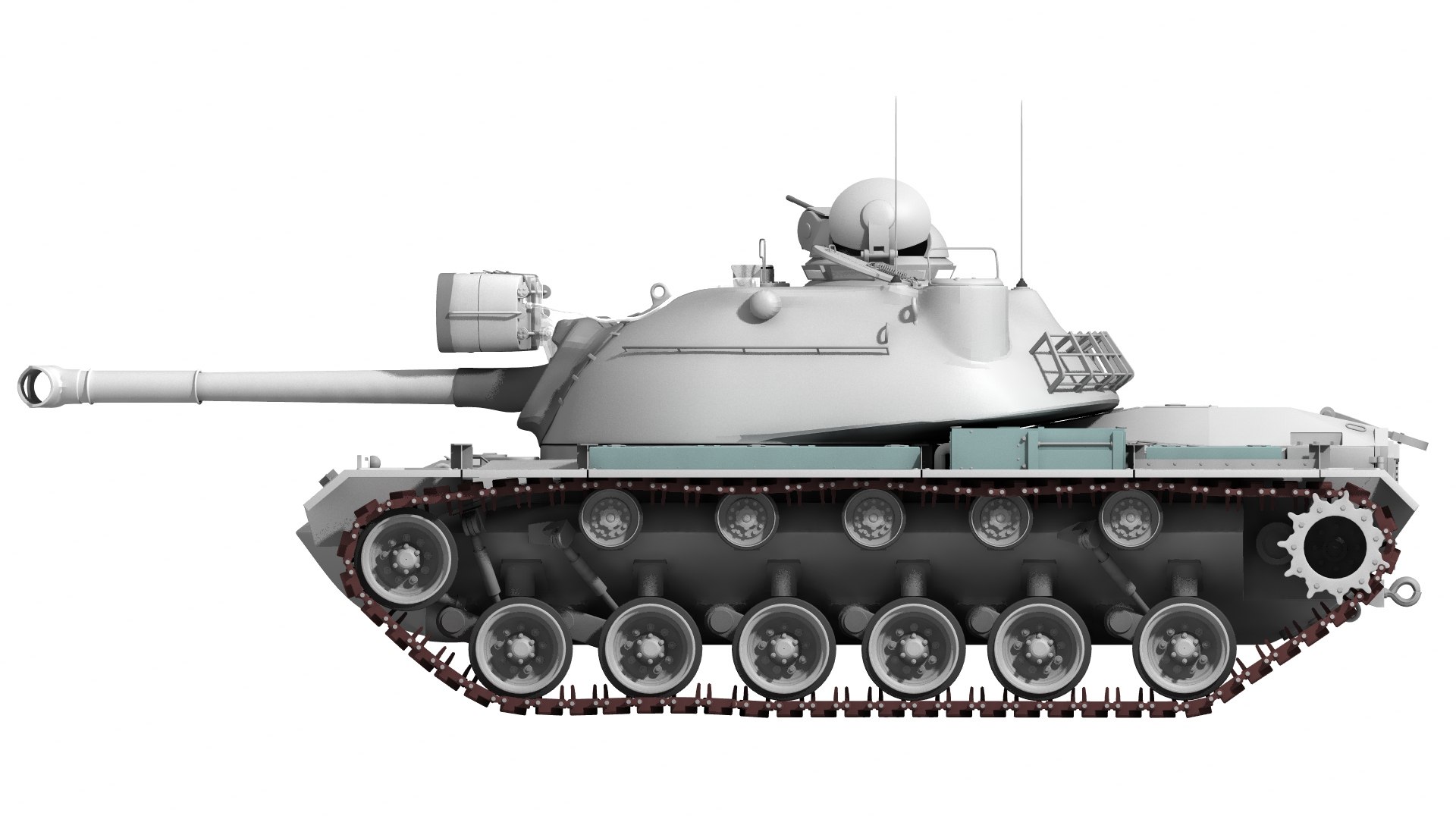 3D Model M48A3 German Version - TurboSquid 1789572