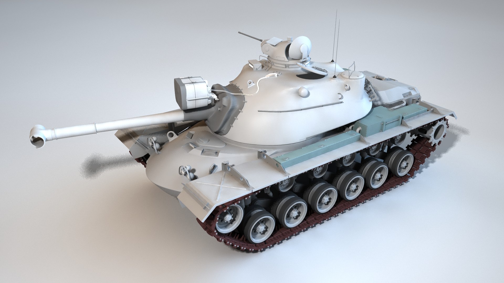 3D Model M48A3 German Version - TurboSquid 1789572