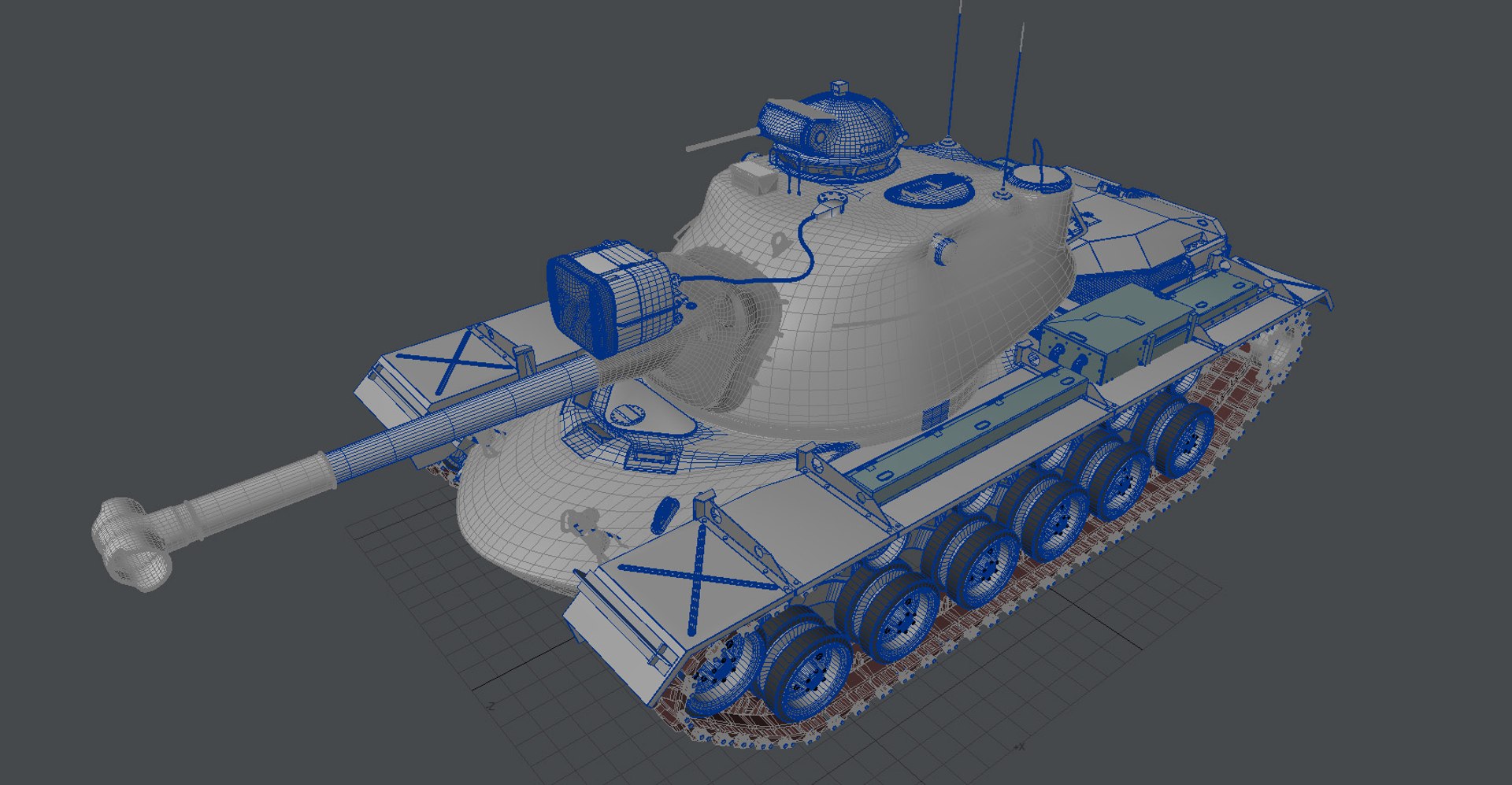 3D Model M48A3 German Version - TurboSquid 1789572