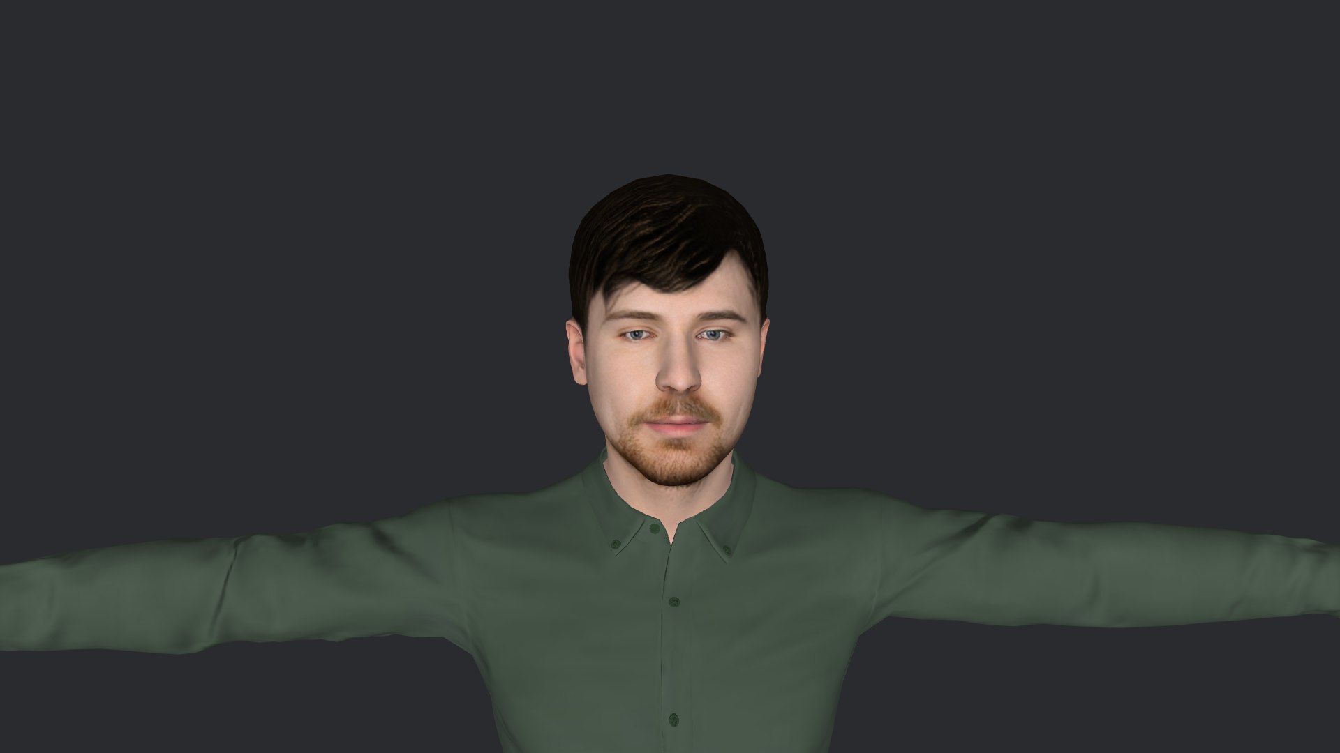 3D Model Mr Beast Hyper Realistic Full Body Fully Rigged 3D Character ...