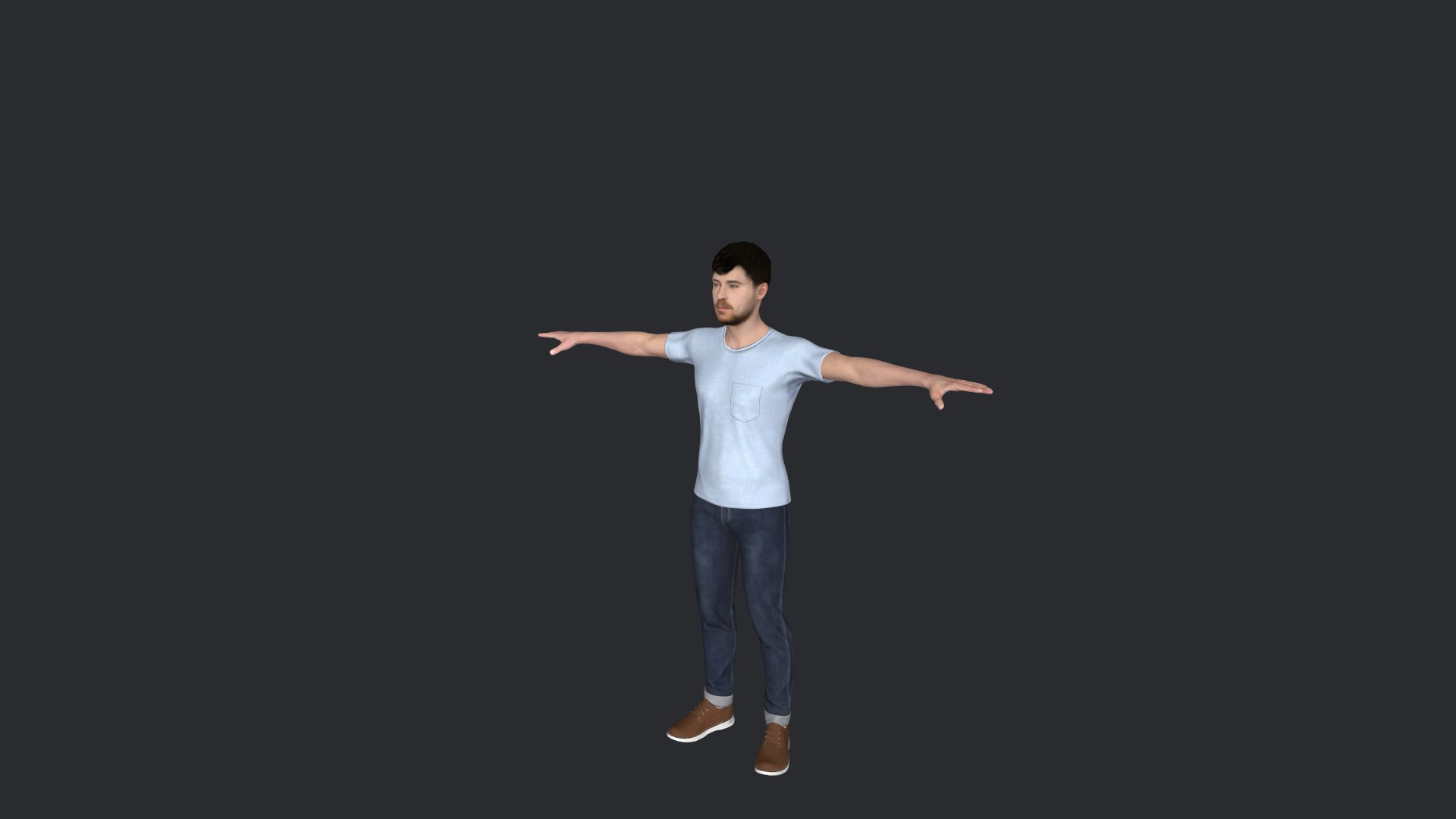 3D Model Mr Beast Hyper Realistic Full Body Fully Rigged 3D Character ...