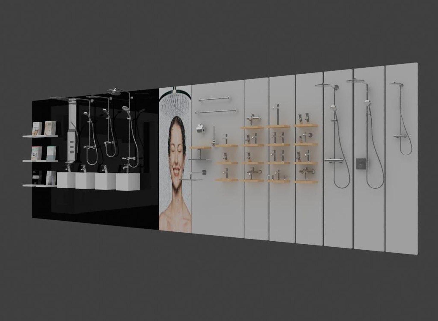 3d model bathroom fixture stand