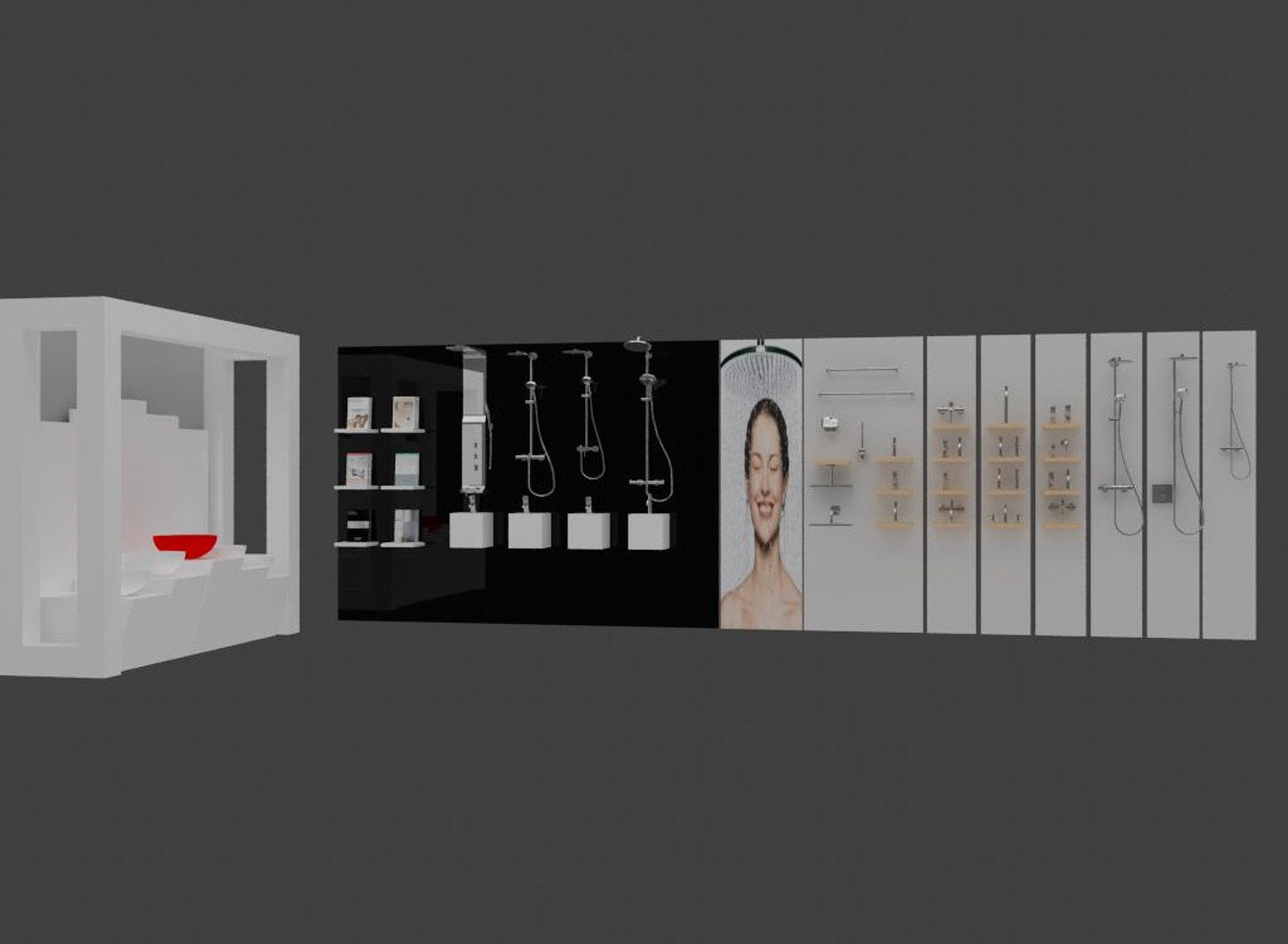 3d model bathroom fixture stand