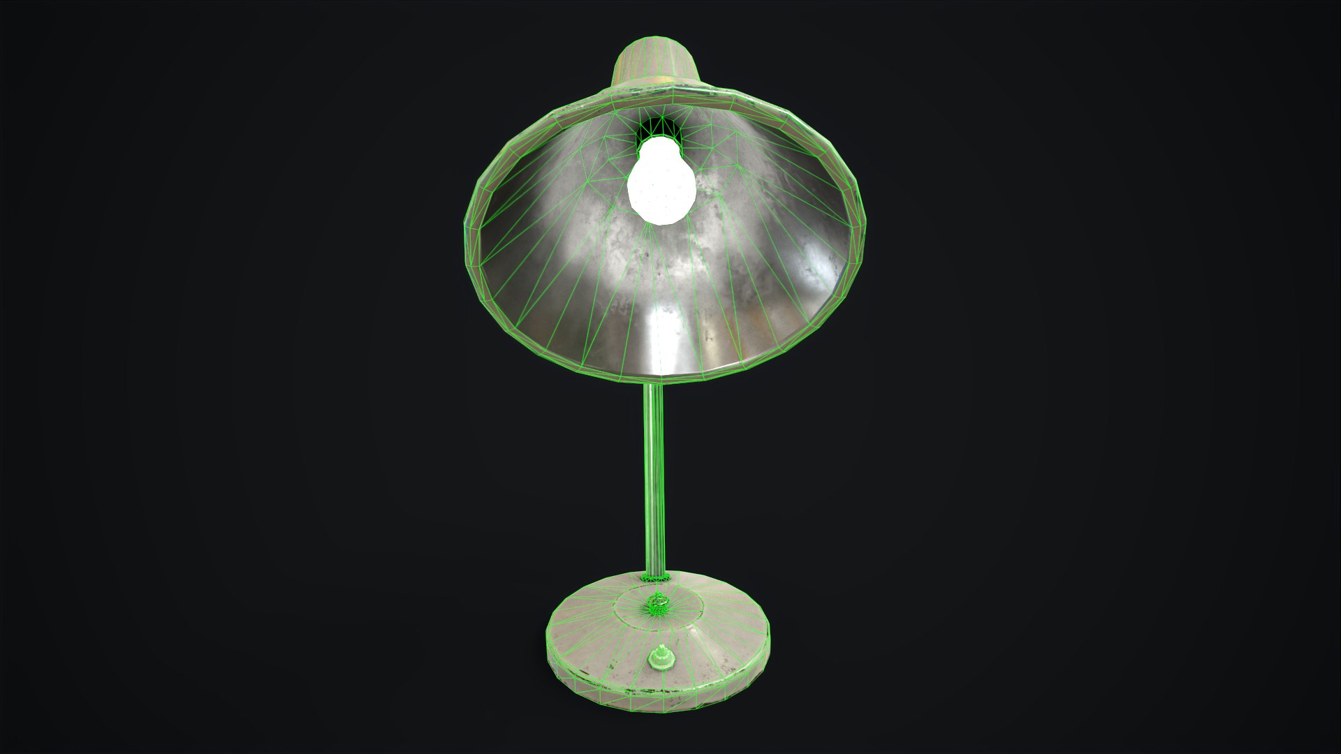 3D Old Table Lamp Model - TurboSquid 2039412