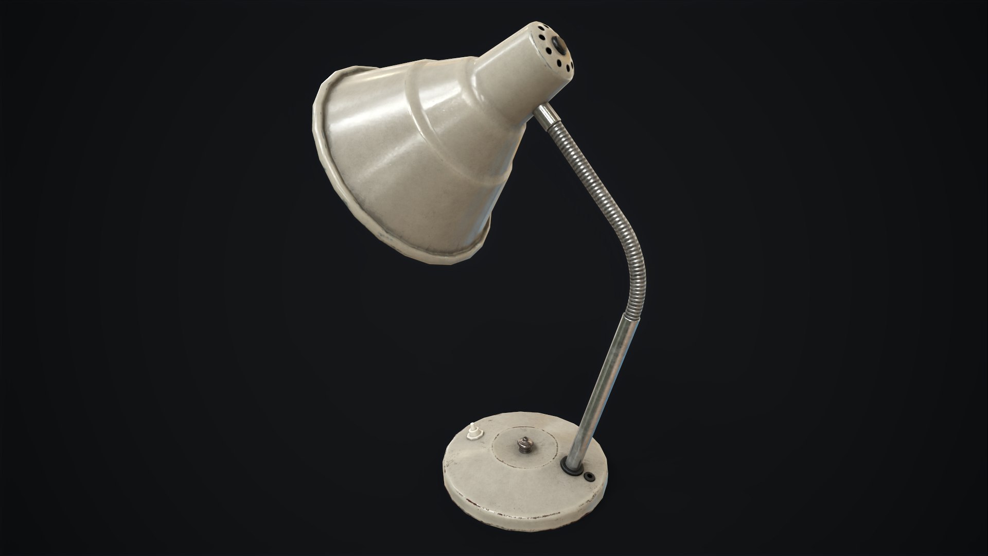 3D Old Table Lamp Model - TurboSquid 2039412