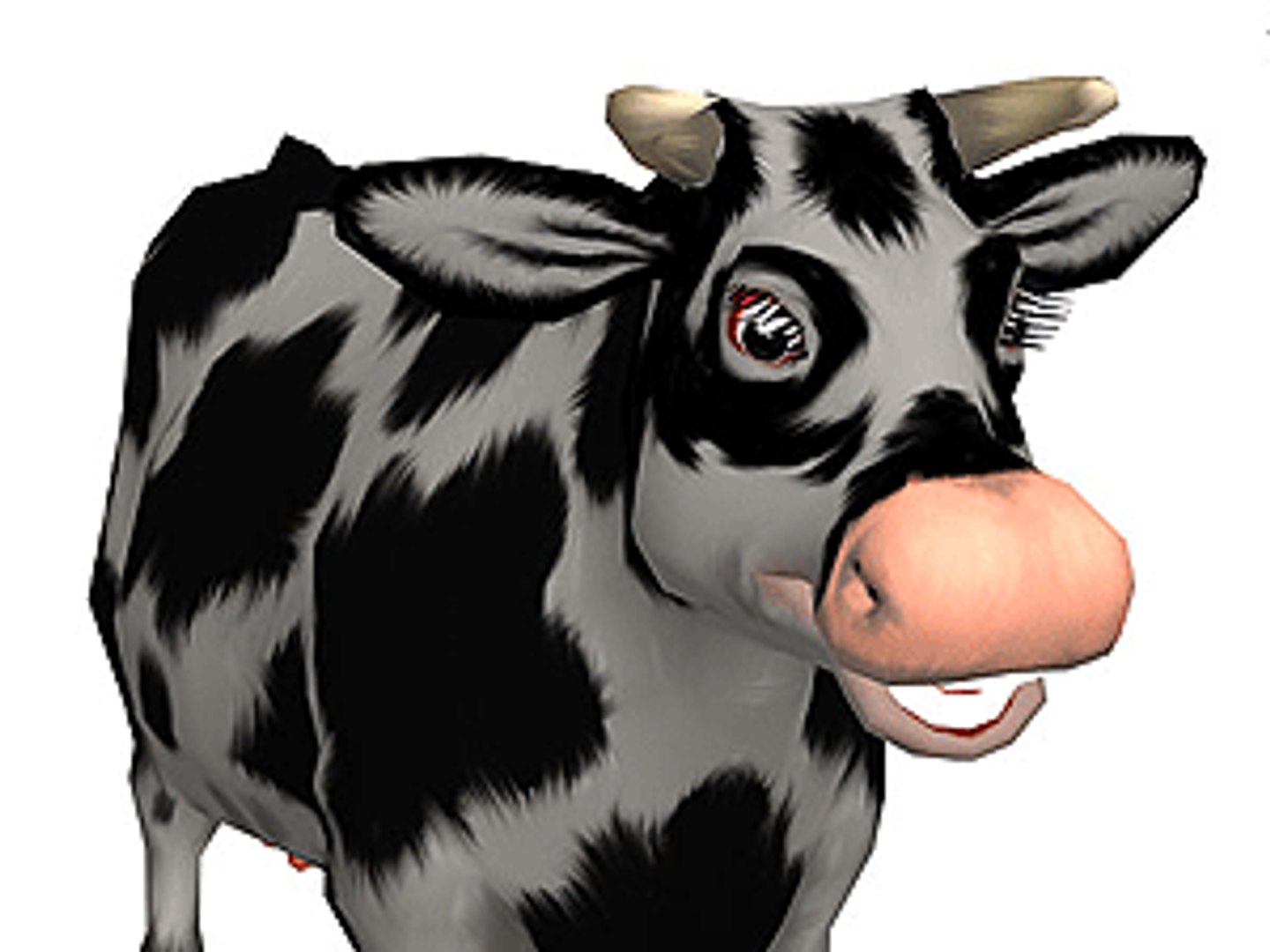 3d Model Low-poly Cow