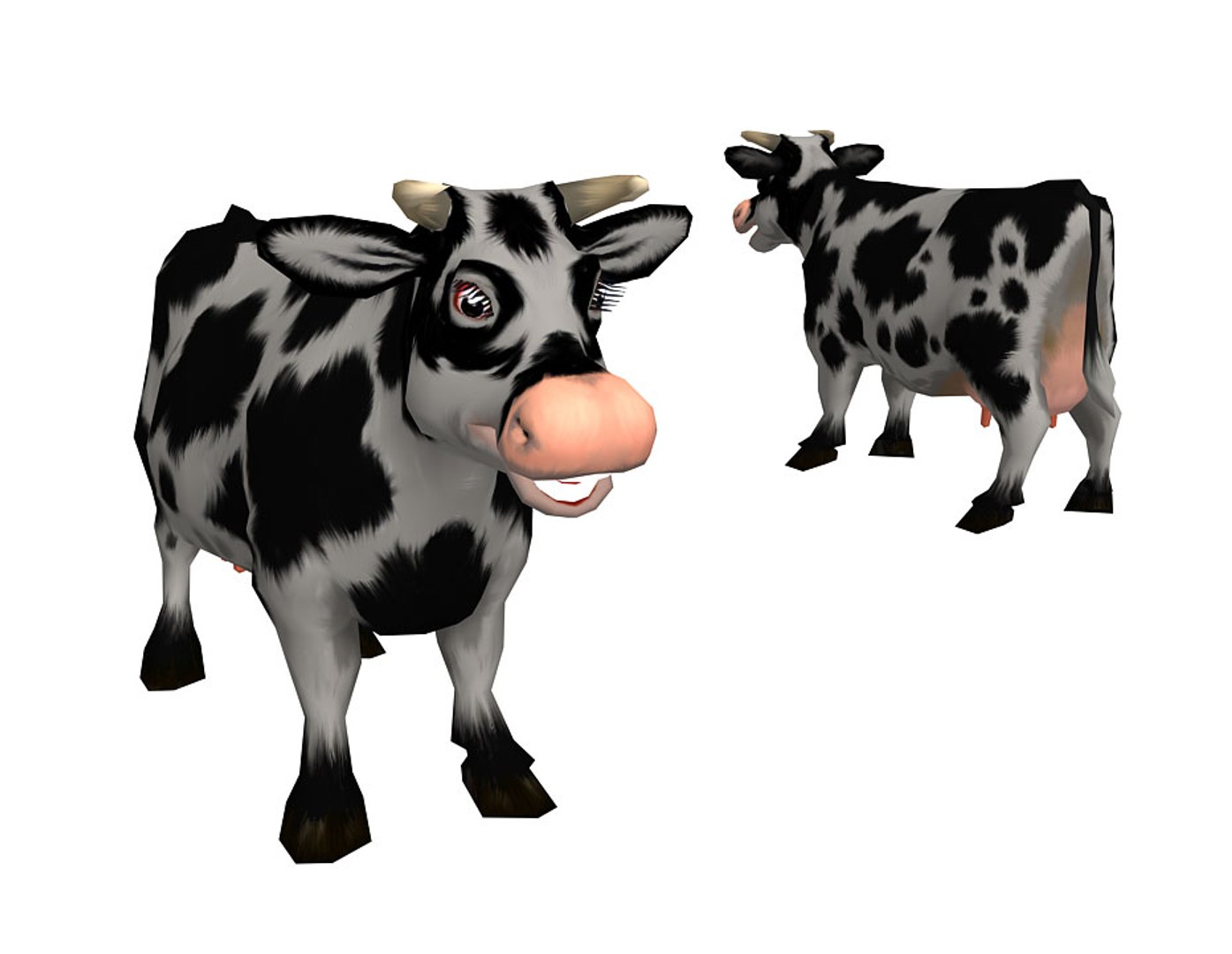 3d Model Low-poly Cow