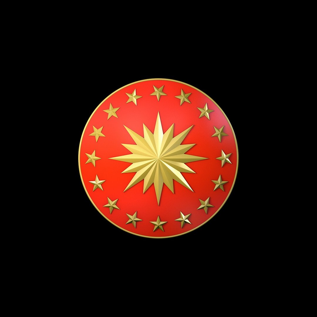 3D Presidents Turkey Logo Model - TurboSquid 1292445