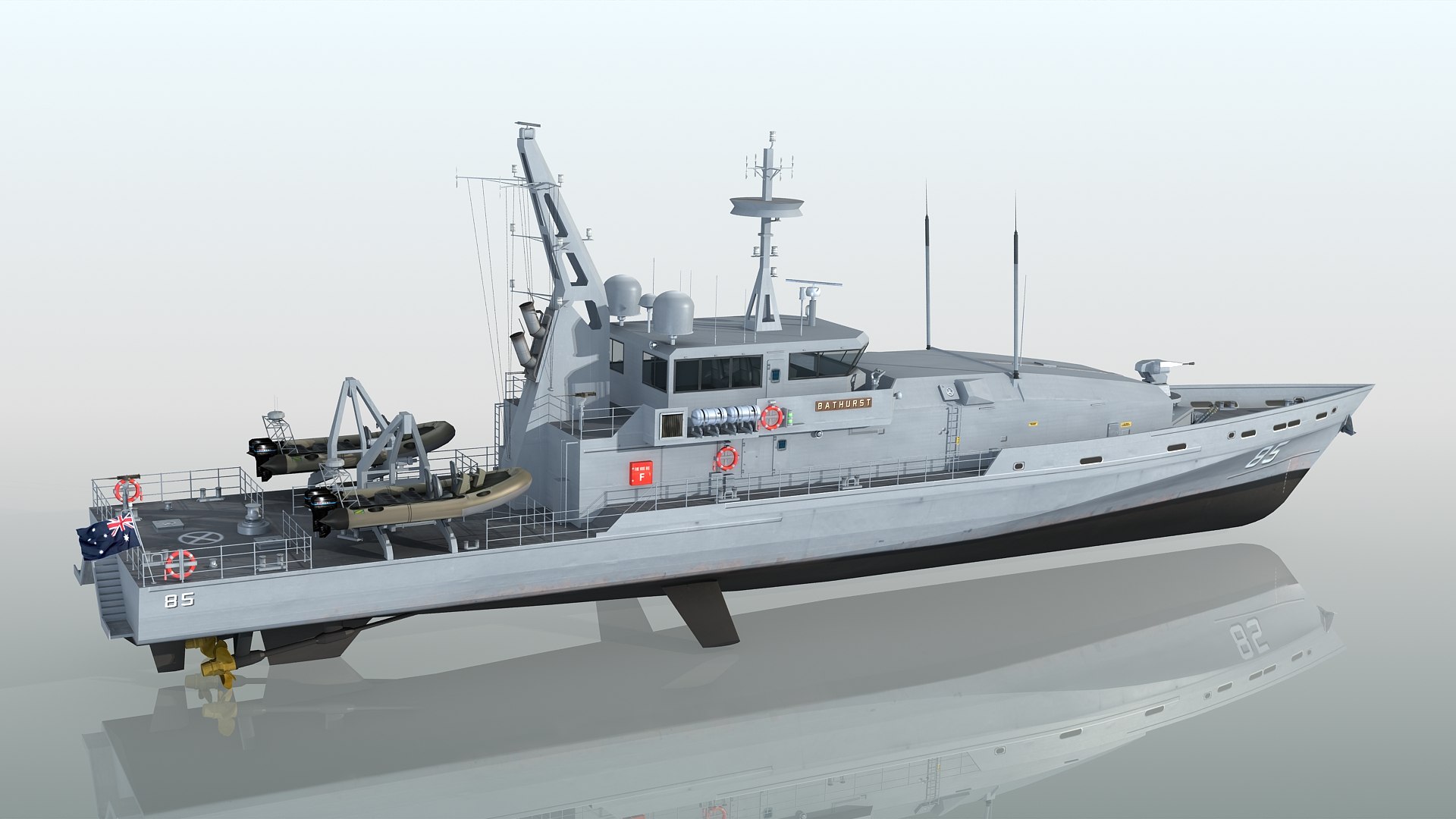 HMAS Bathurst P85 Patrol Boat 3D model - TurboSquid 1901977