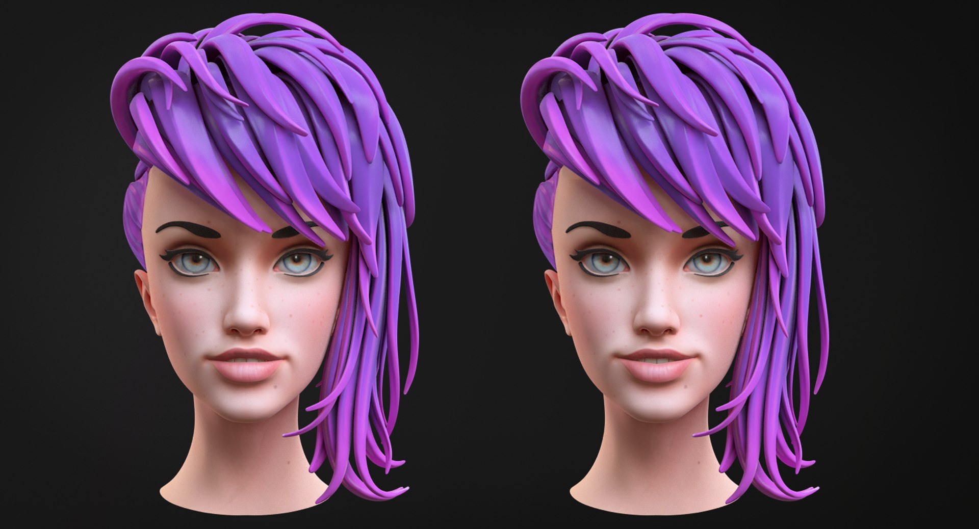 3D Stylized Girl 2 - TurboSquid 1159352
