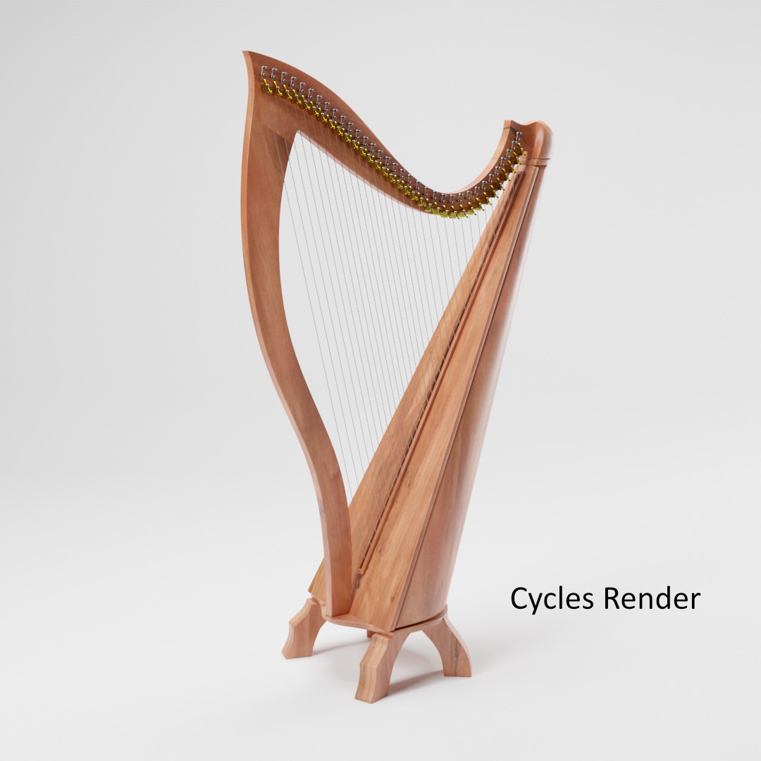 3D Harp Model - TurboSquid 1154815