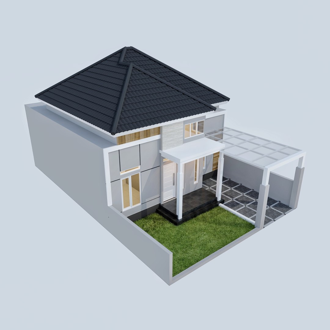 3D Realistic House 004 Model - TurboSquid 2196834