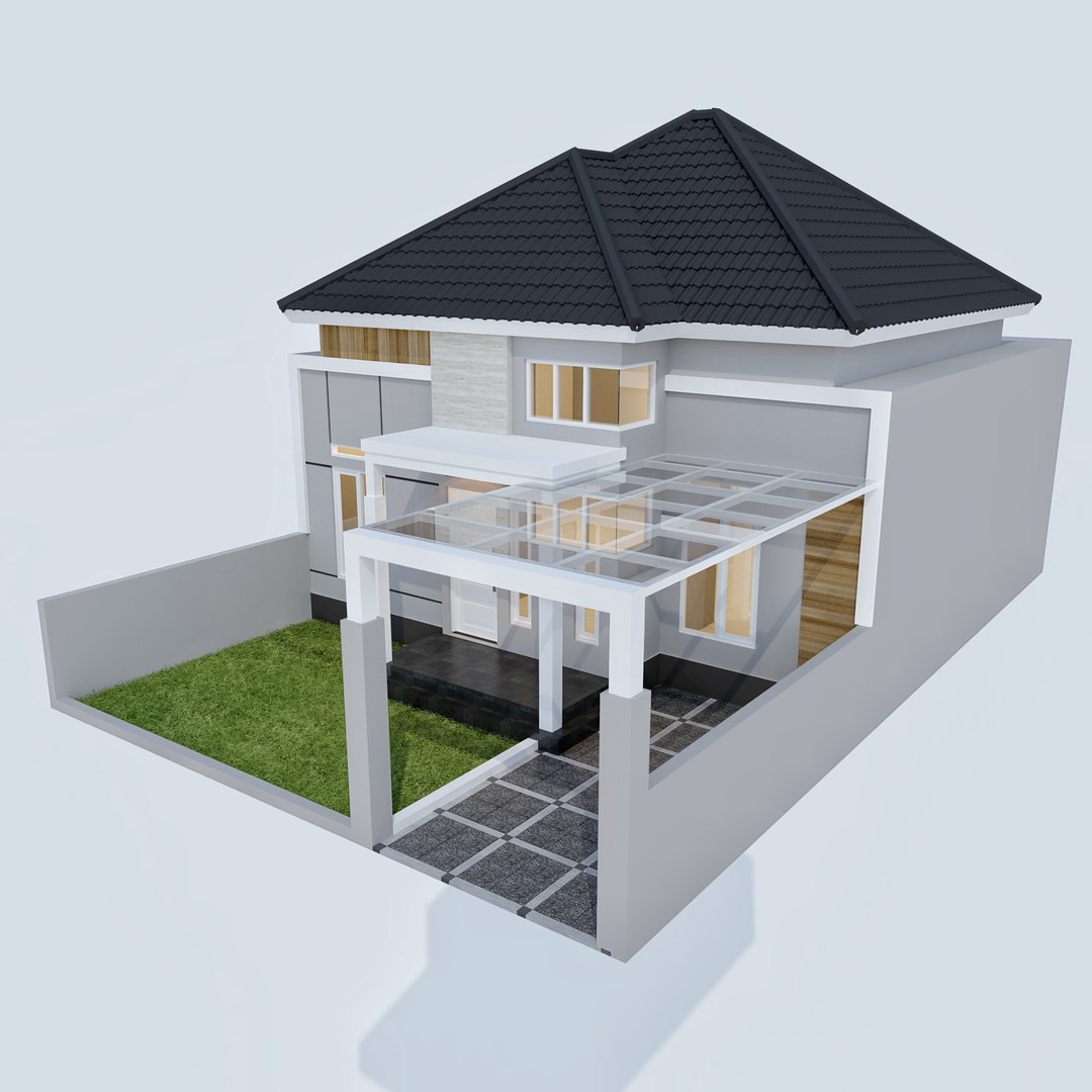 3D Realistic House 004 Model - TurboSquid 2196834