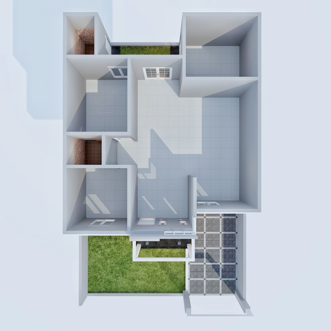 3D Realistic House 004 Model - TurboSquid 2196834