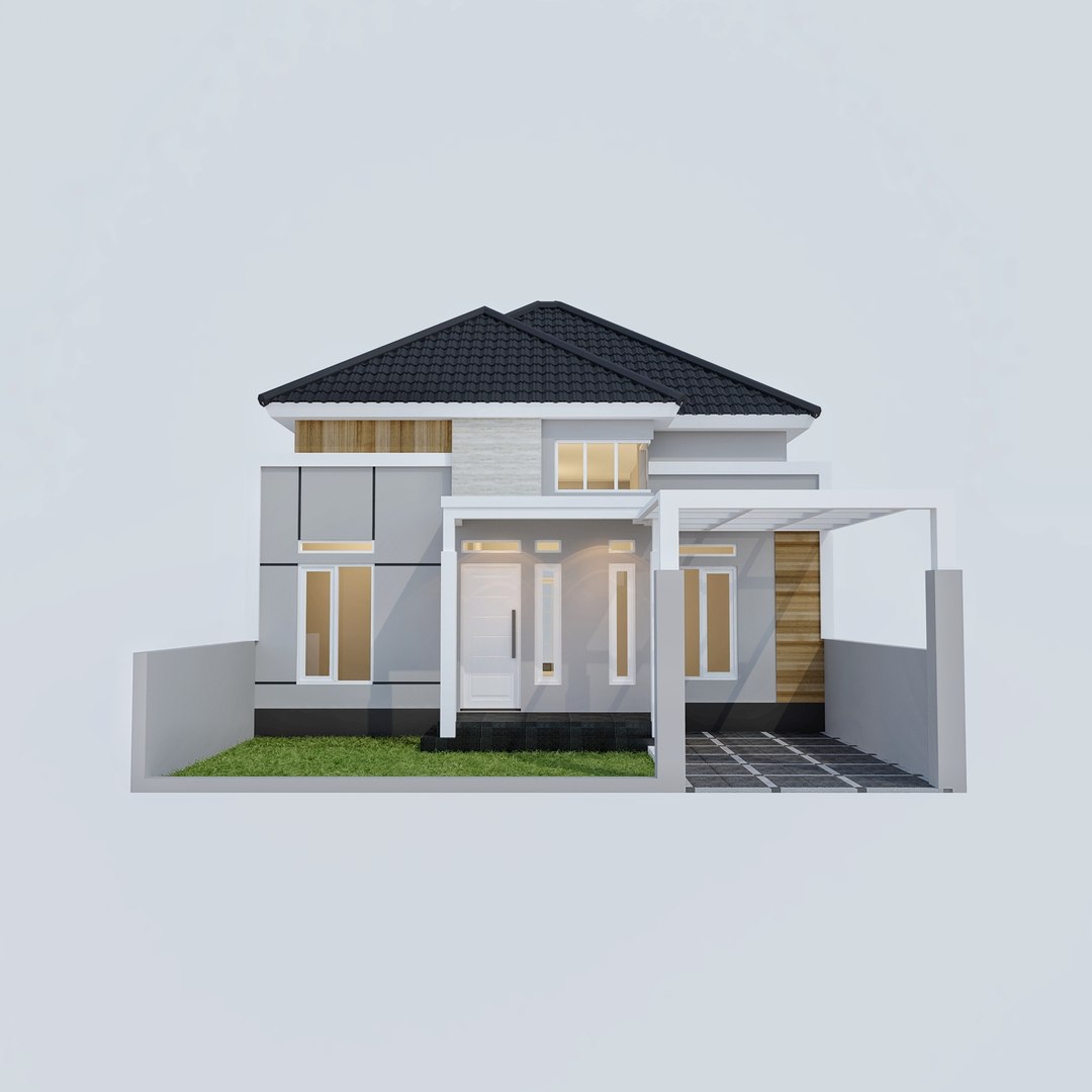 3D Realistic House 004 Model - TurboSquid 2196834