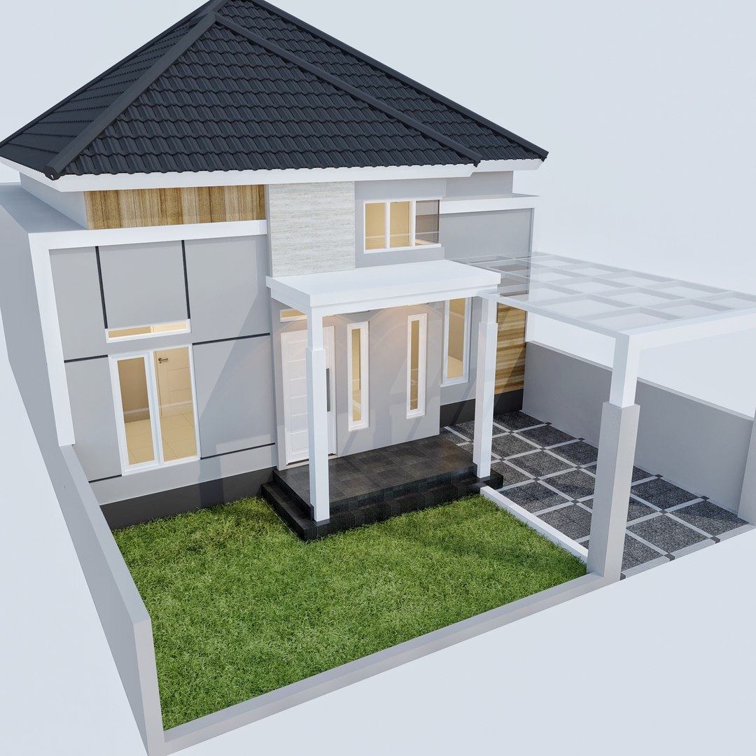 3D Realistic House 004 Model - TurboSquid 2196834