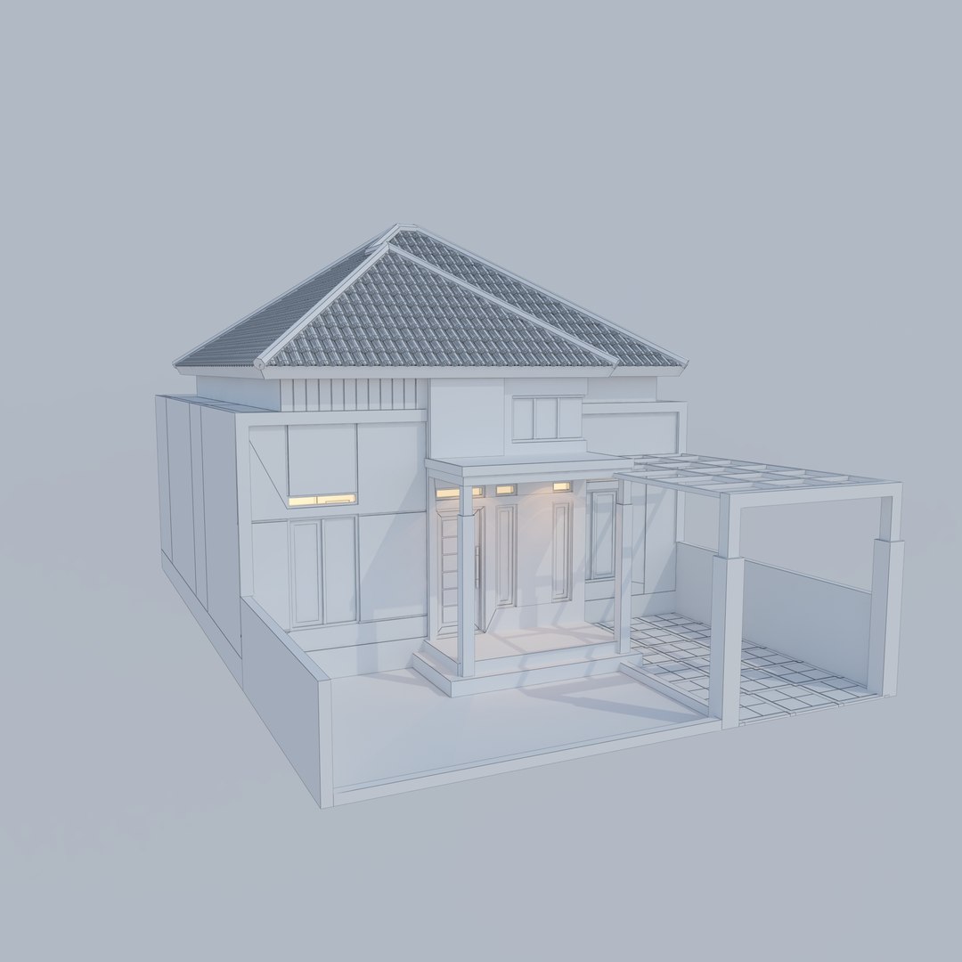 3D Realistic House 004 Model - TurboSquid 2196834